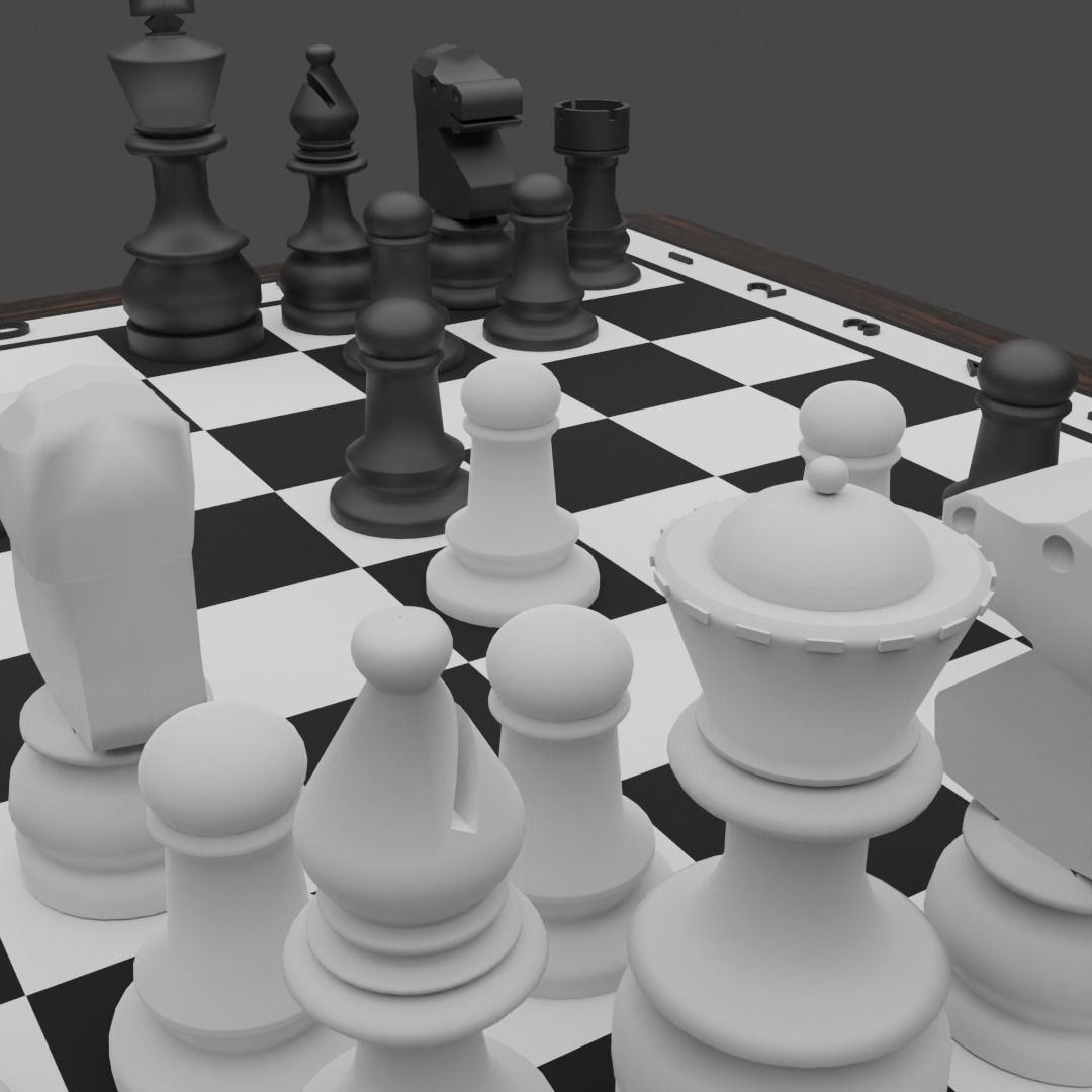 3D model Chess Low-poly 3D model VR / AR / low-poly | CGTrader