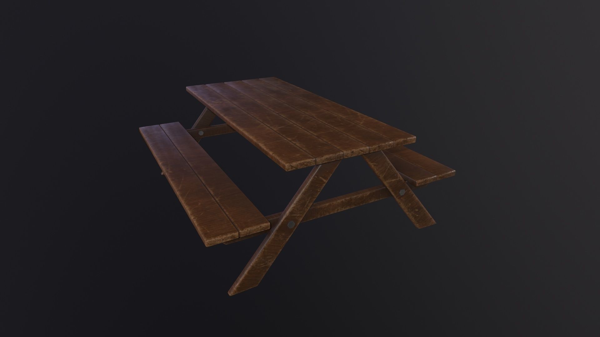 3D model Picnic Table 3D Model VR / AR / low-poly | CGTrader