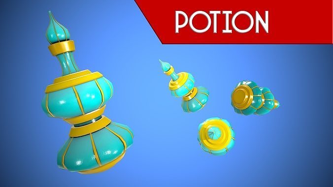 3D model POTION CARTOON STYLIZED VR / AR / low-poly | CGTrader