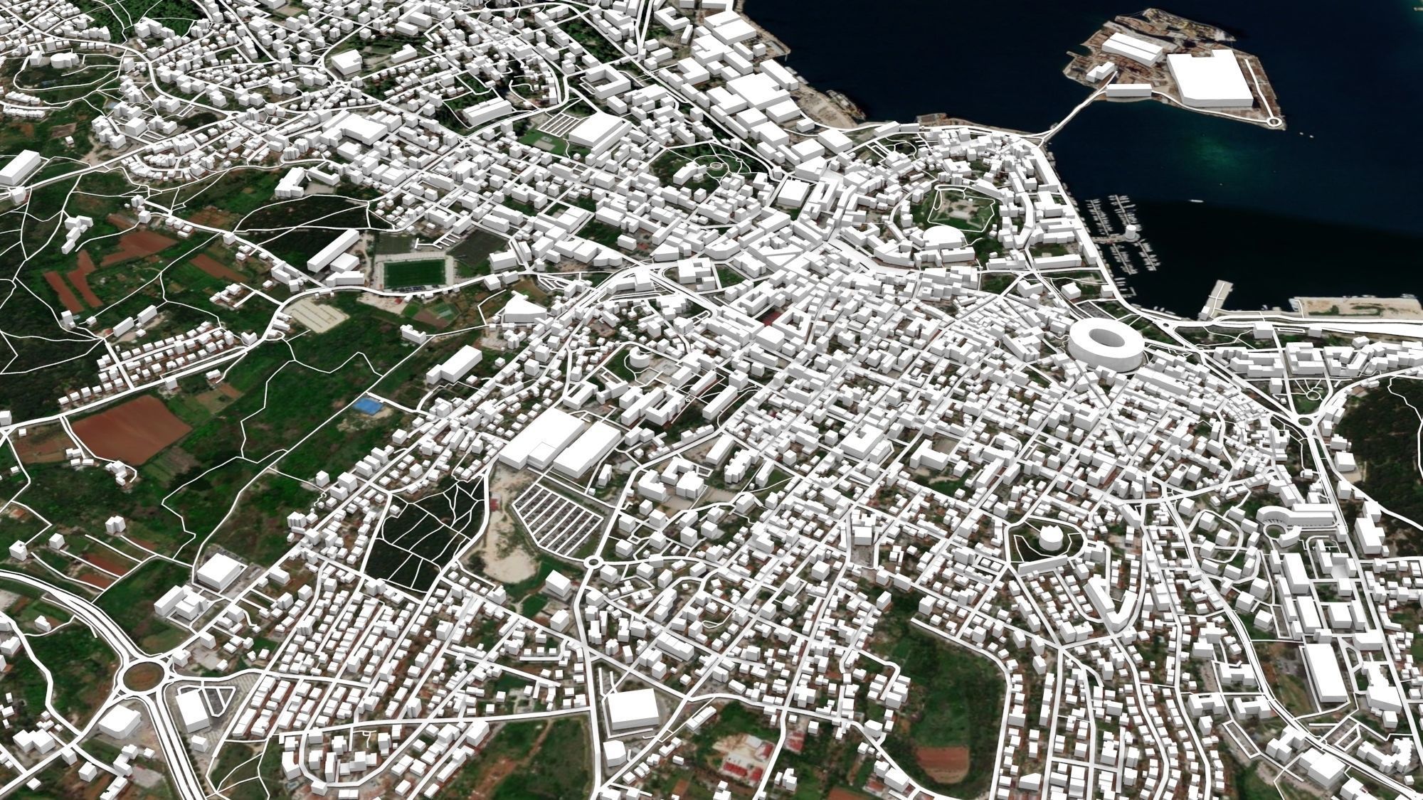 Cityscape Pula Croatia 3D model | CGTrader