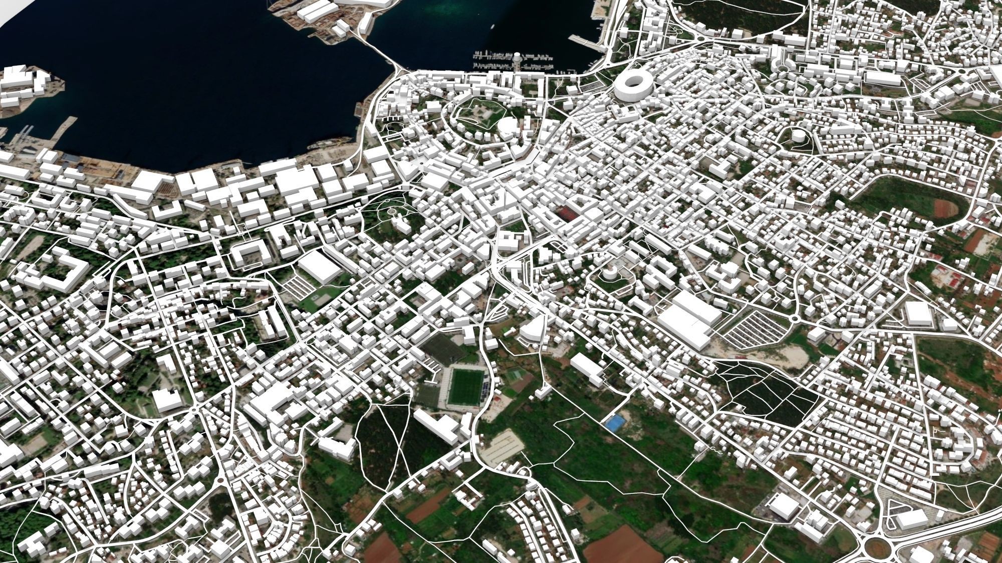 Cityscape Pula Croatia 3D model | CGTrader