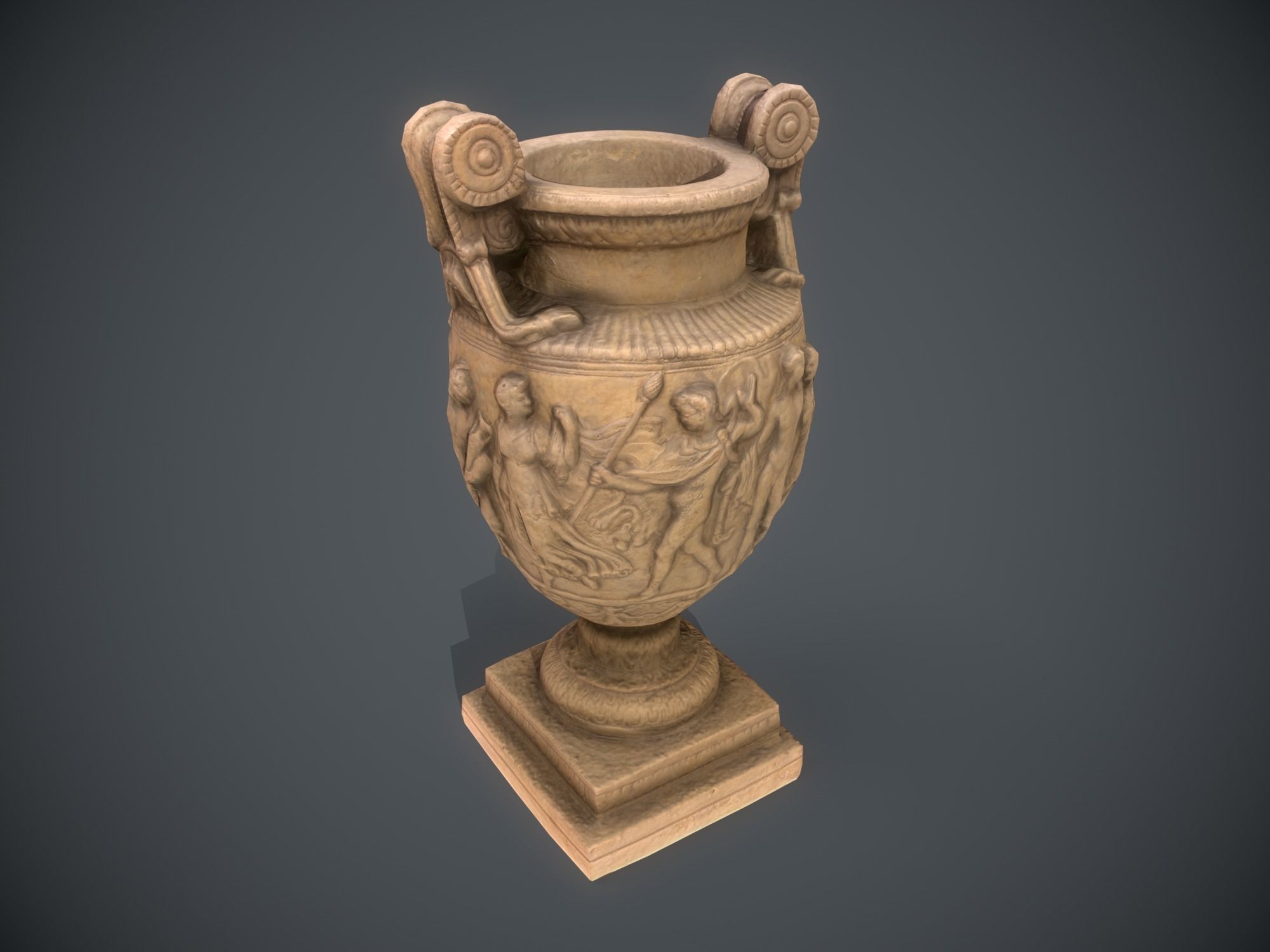 3D model Ancient Greek Roman Vase VR / AR / low-poly | CGTrader