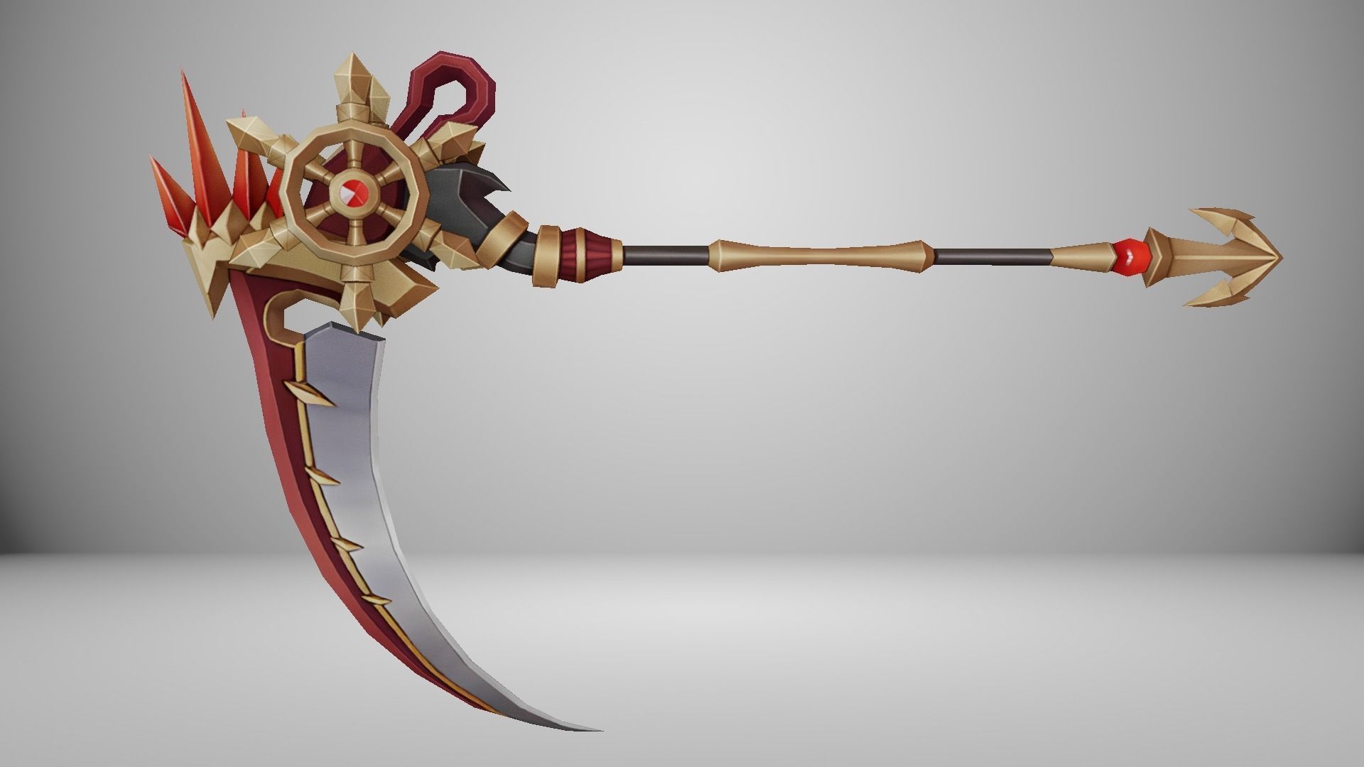 3D model Futuristic Scythe VR / AR / low-poly | CGTrader