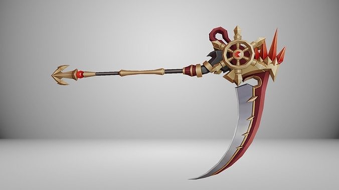 3D model Futuristic Scythe VR / AR / low-poly | CGTrader