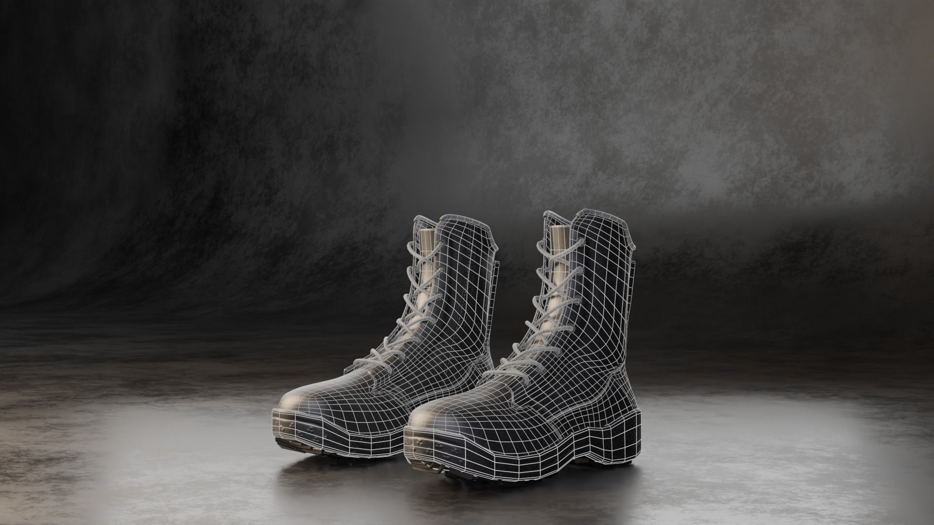 3D model Low Poly Military boot VR / AR / low-poly | CGTrader