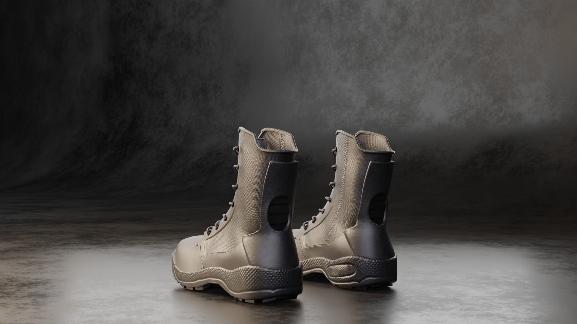 3D model Low Poly Military boot VR / AR / low-poly | CGTrader