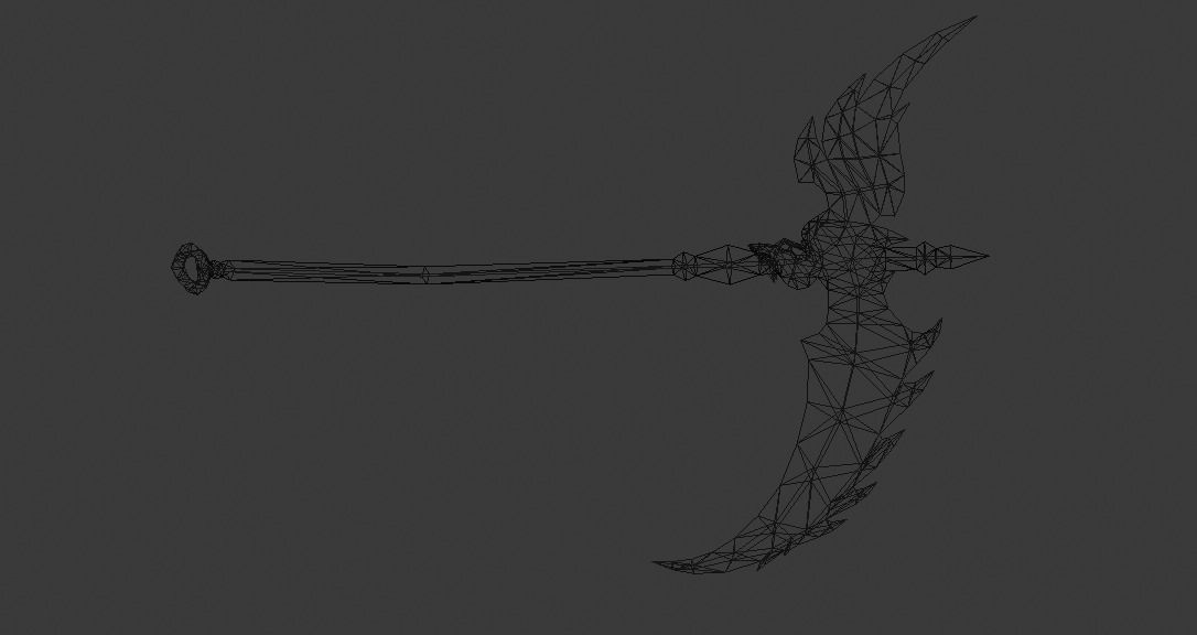 3D model Futuristic Scythe VR / AR / low-poly | CGTrader