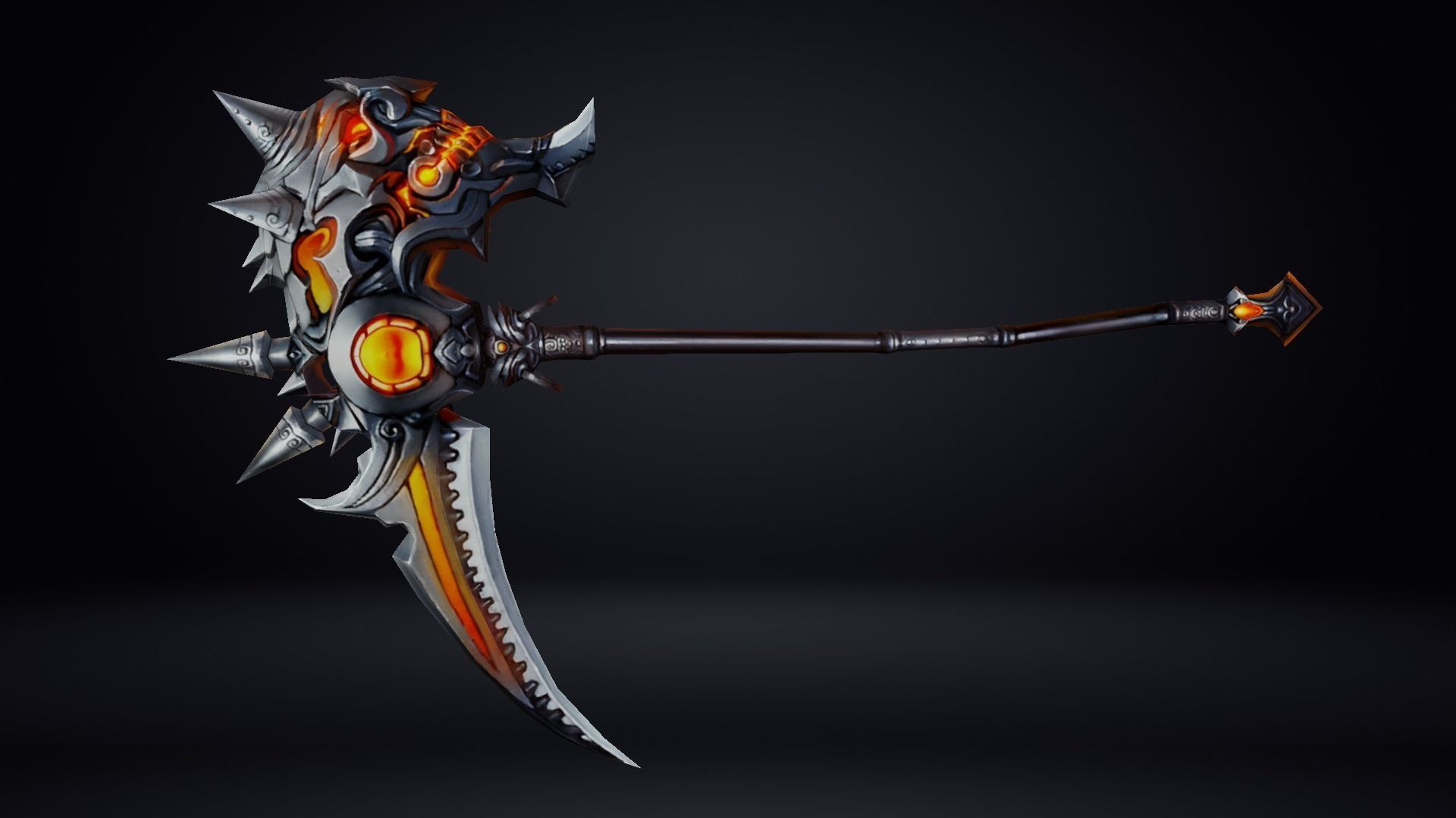 3D model Futuristic Scythe VR / AR / low-poly | CGTrader