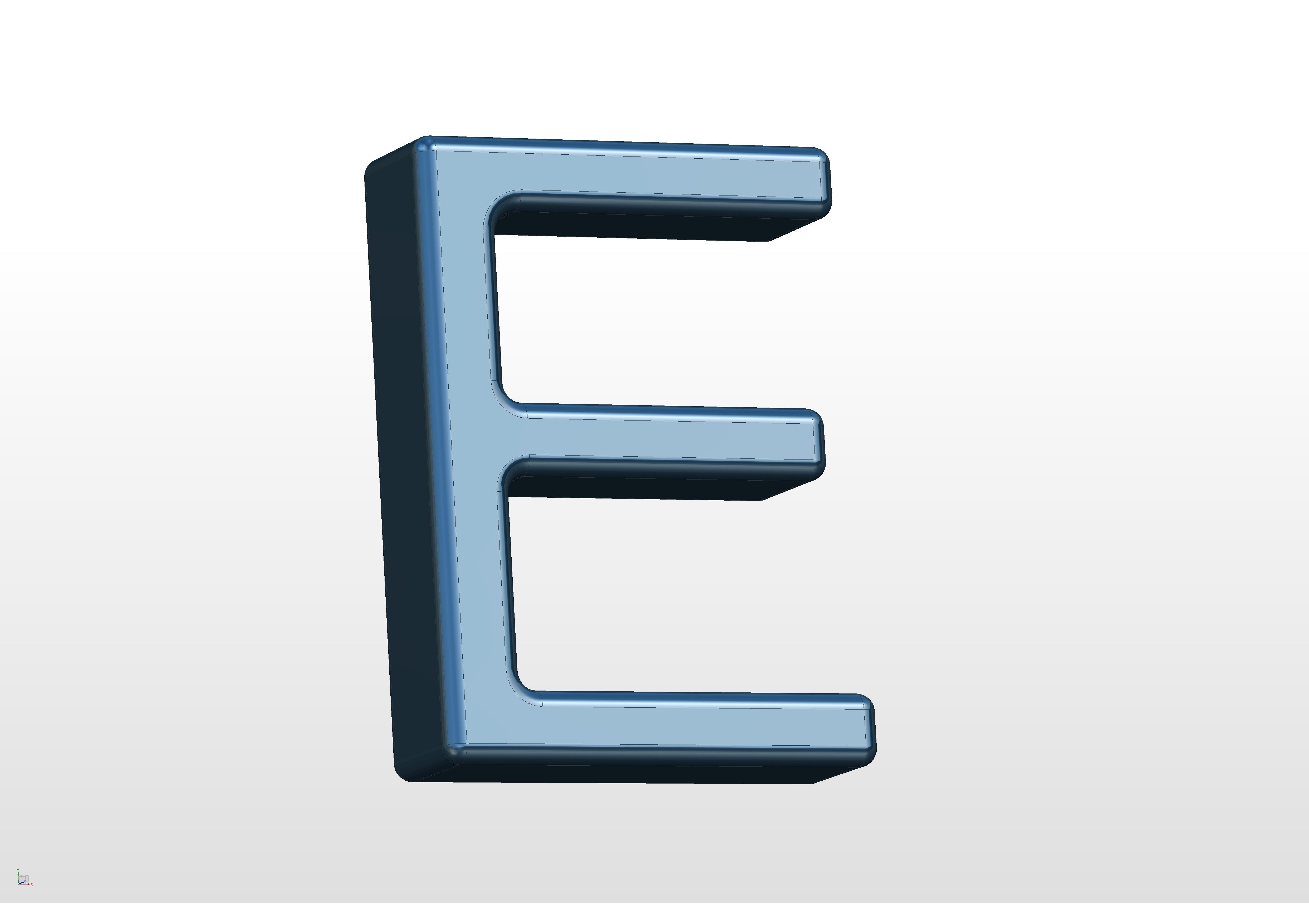 3D printable alphabet models 3D model 3D printable | CGTrader
