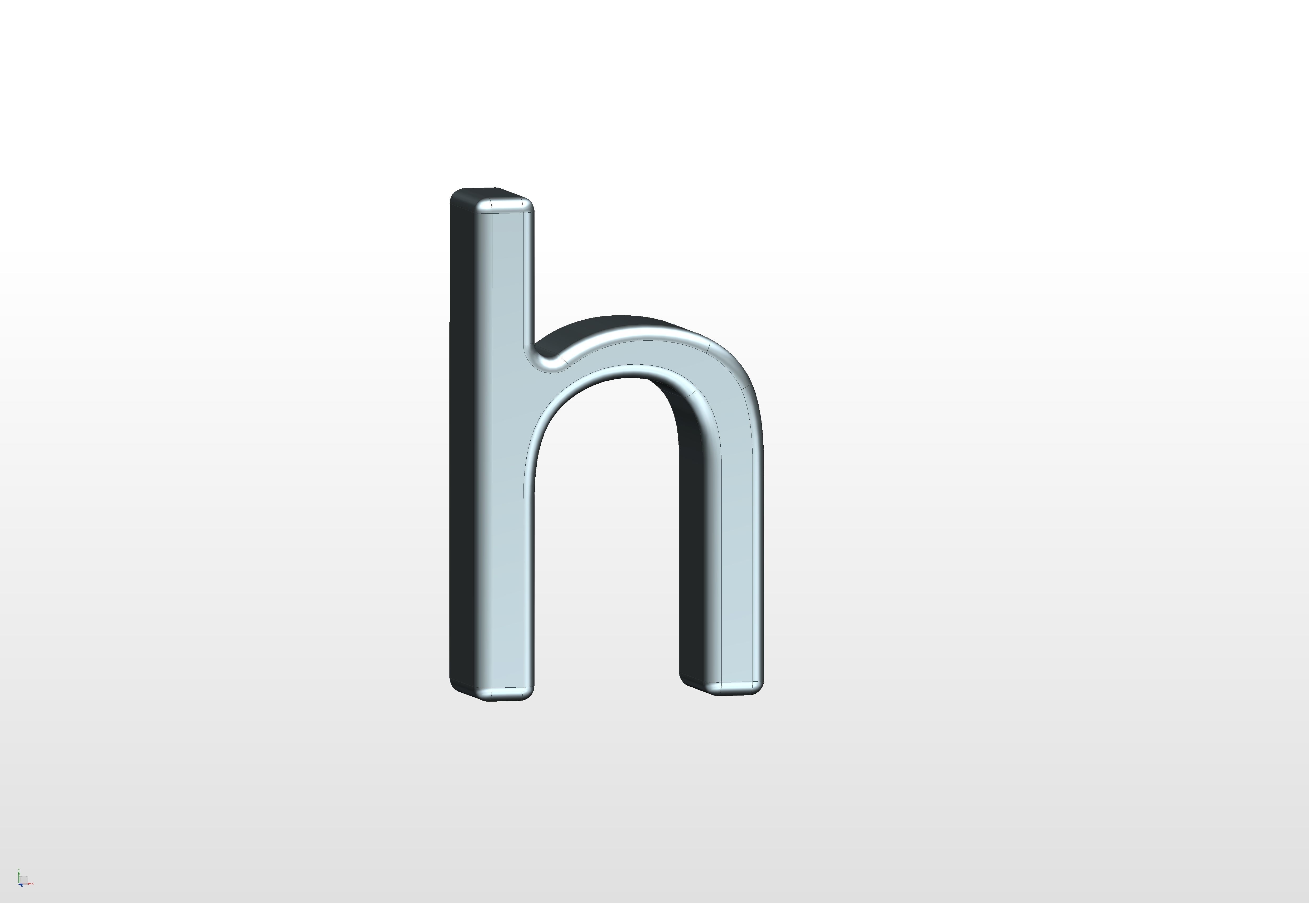 3D printable alphabet models 3D model 3D printable | CGTrader