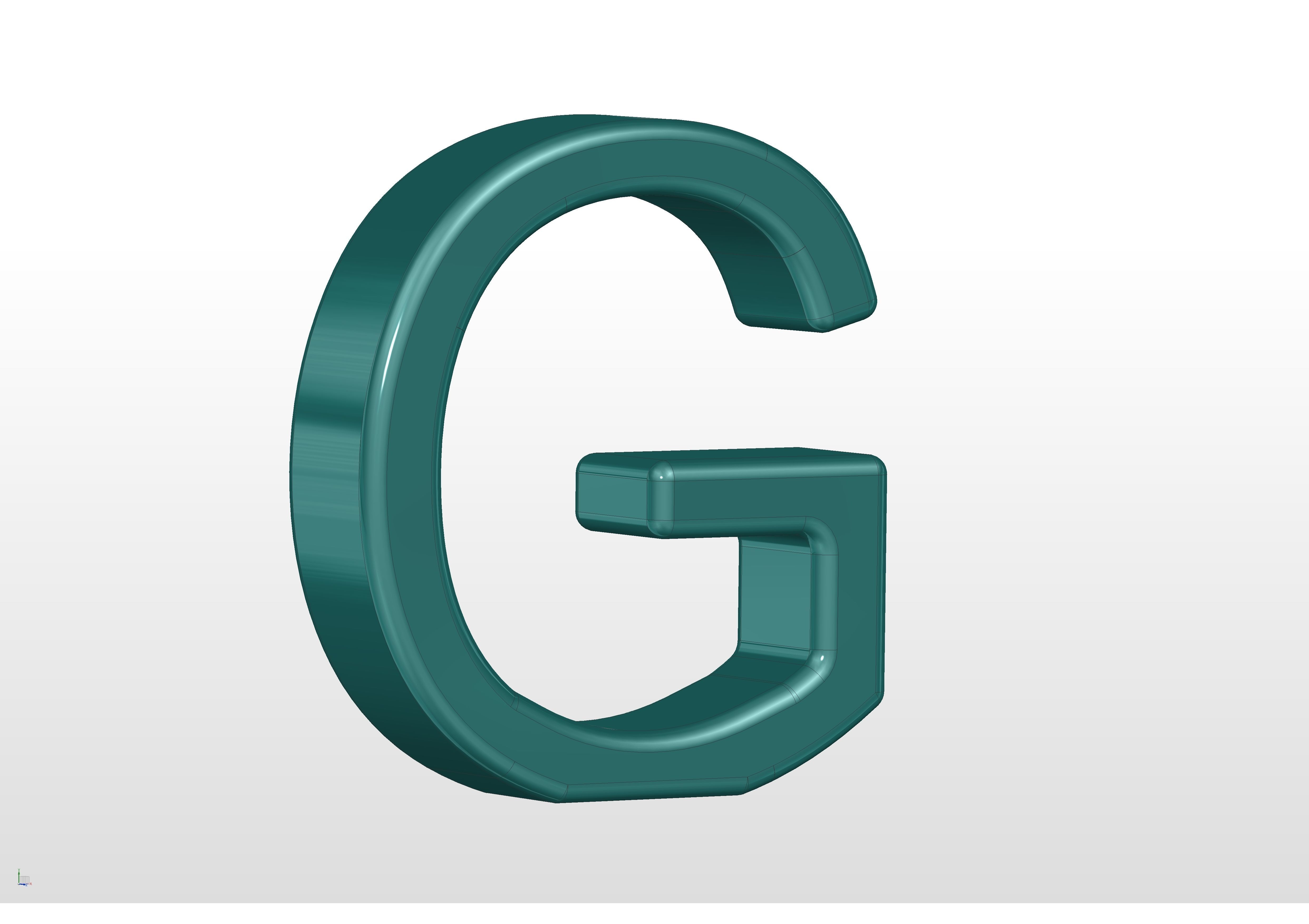 3D printable alphabet models 3D model 3D printable | CGTrader