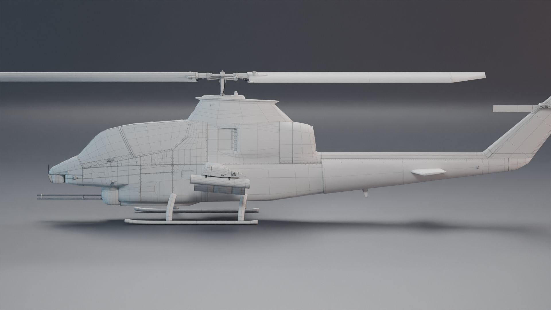 AH-1s MOD Cobra - Attack Helicopter 3D model | CGTrader