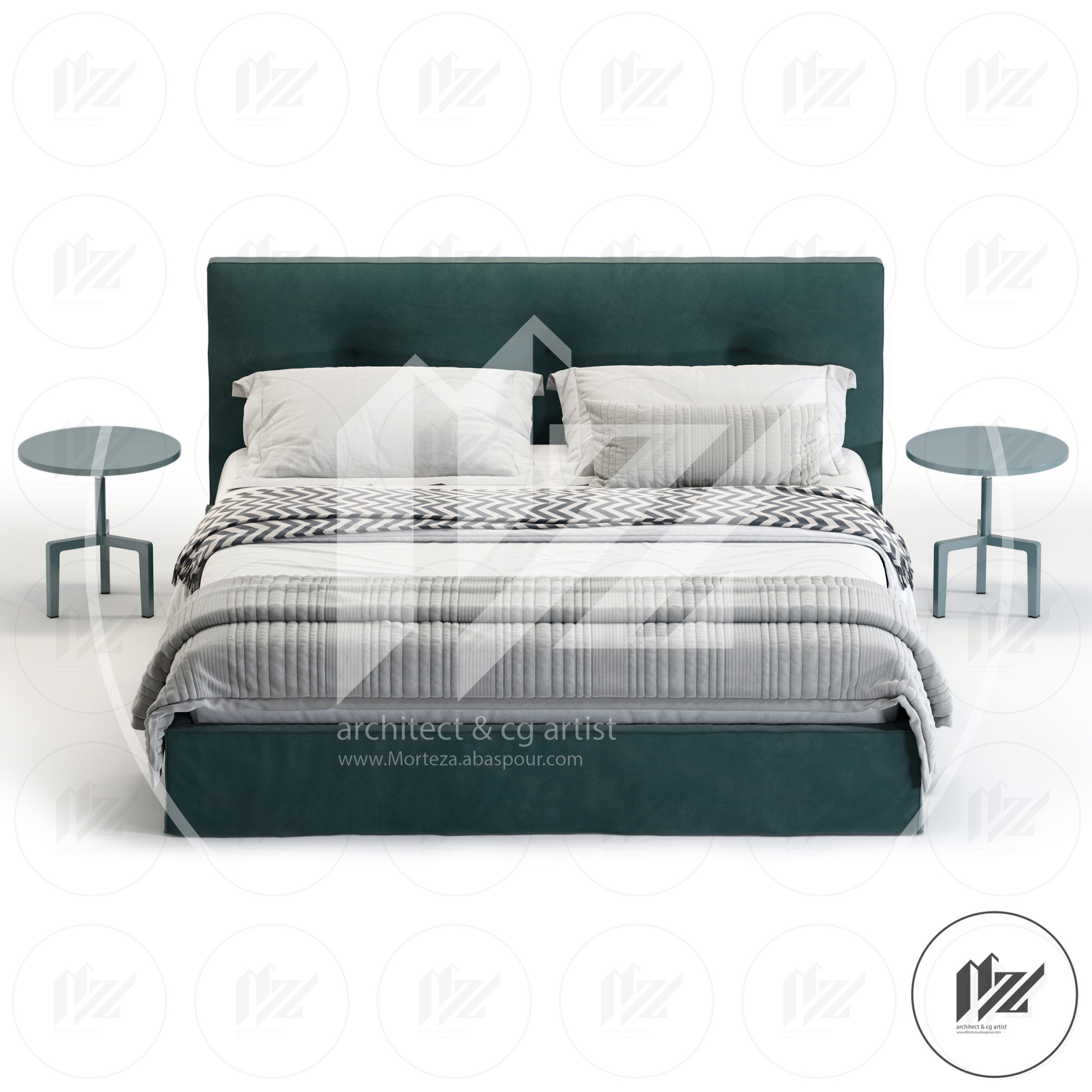 Flexteam RAY GOLD Bed 3D model | CGTrader