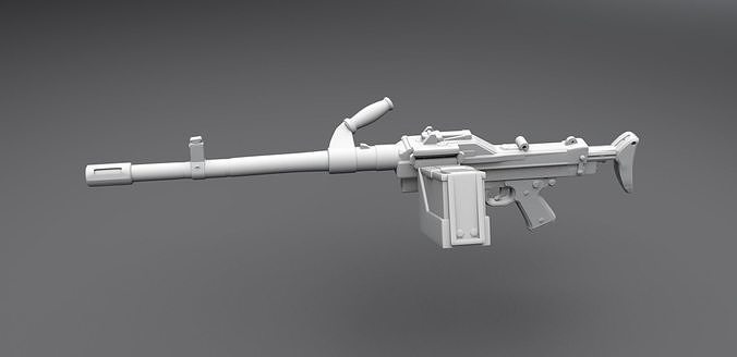 Fn AnF1 AA52 scale model 3D model 3D printable | CGTrader