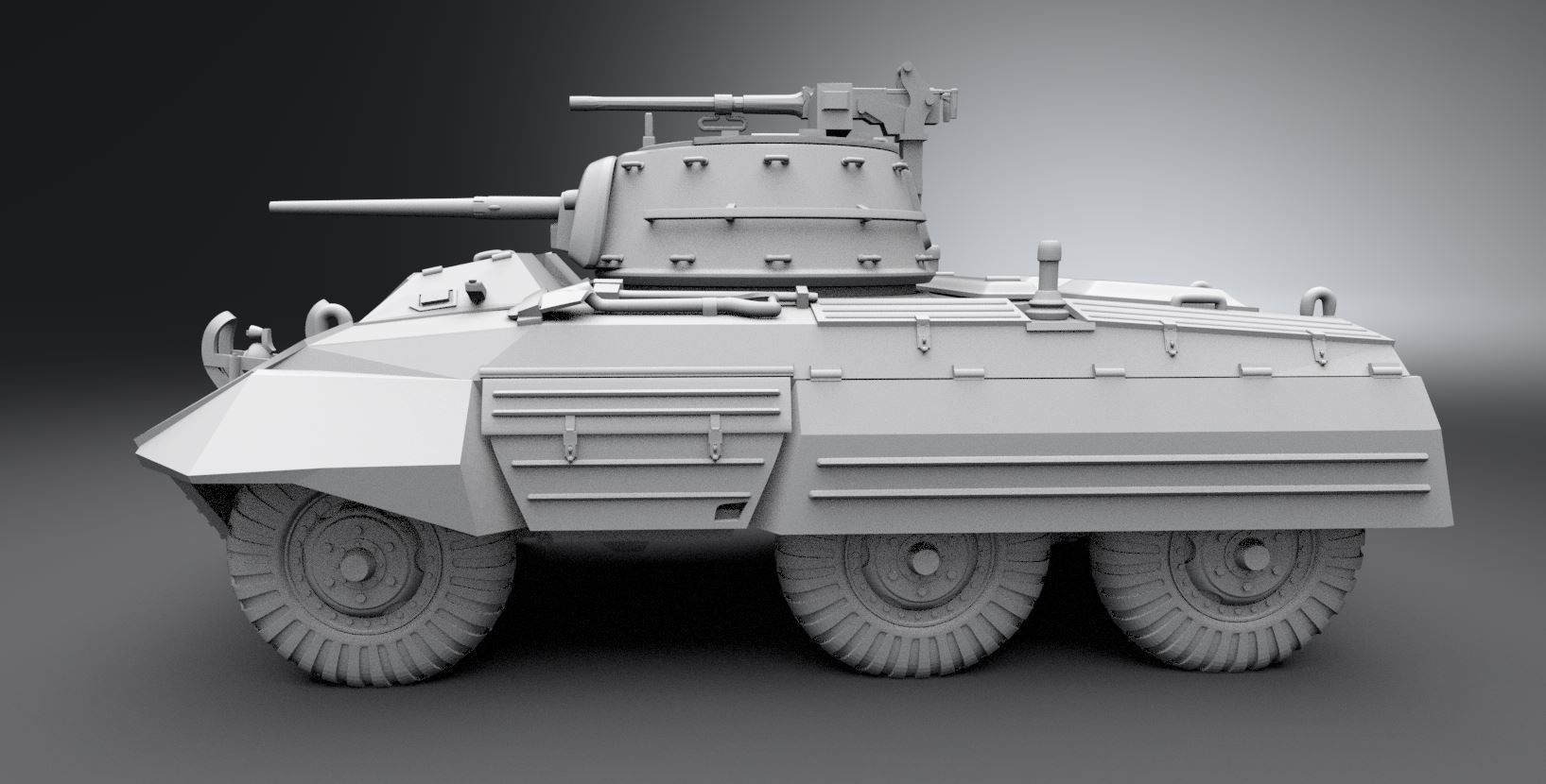 M8 Greyhound Scale model 3D model 3D printable | CGTrader