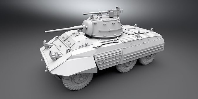 M8 Greyhound Scale model 3D model 3D printable | CGTrader