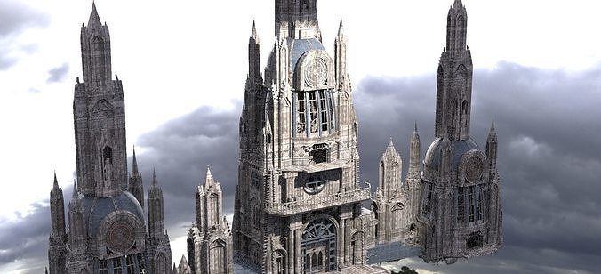 Imperial Desert Tower Halls 2 3D model | CGTrader