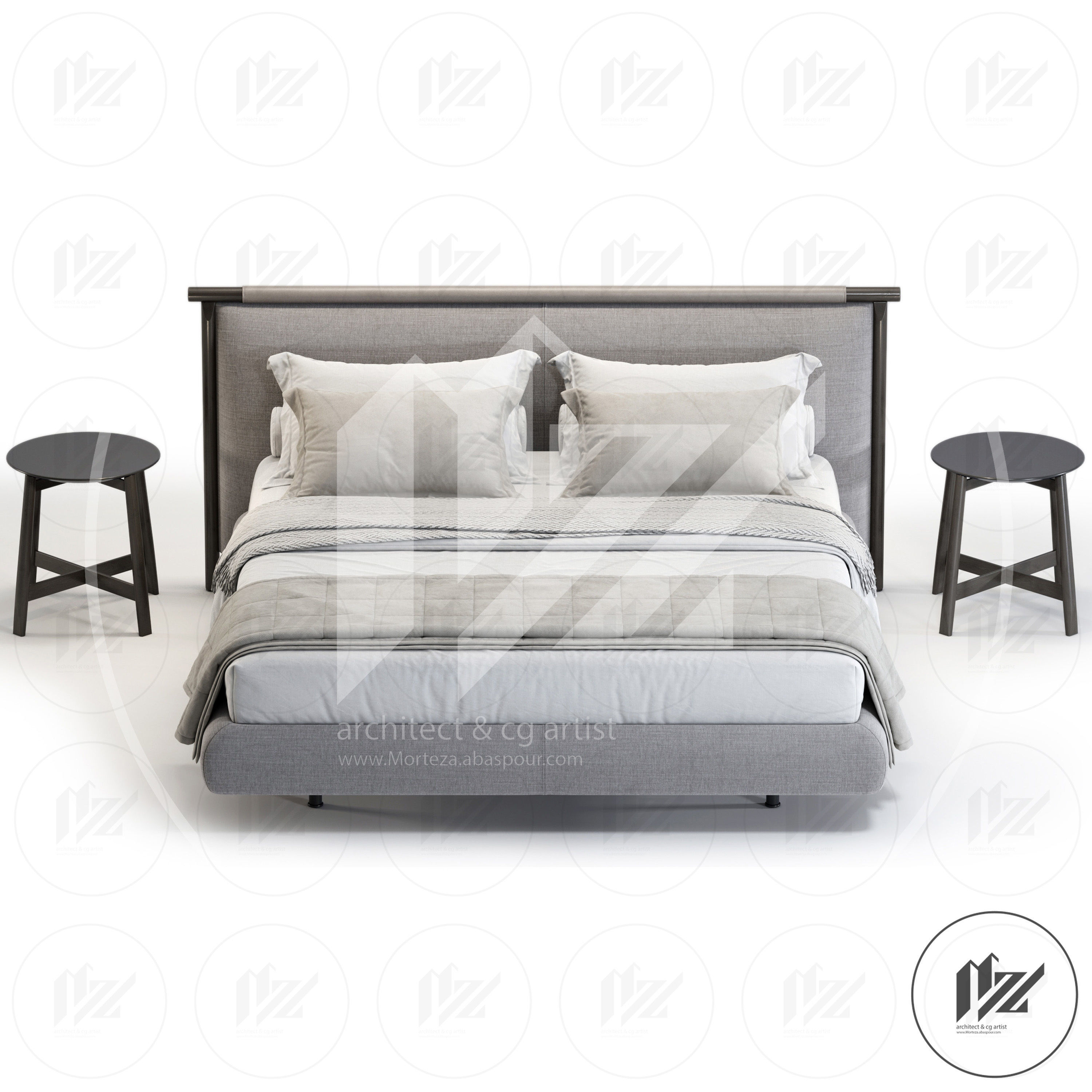 Ditreitalia NATHAN Bed No2 3D model | CGTrader