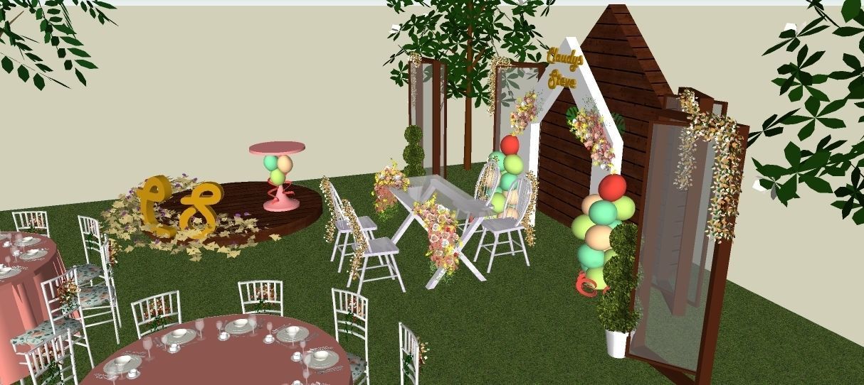Art Rustic Wedding Decoration 3D model 3D printable | CGTrader