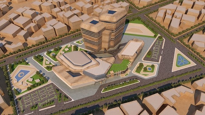 0158 - Architecture Complex Project 3D model | CGTrader