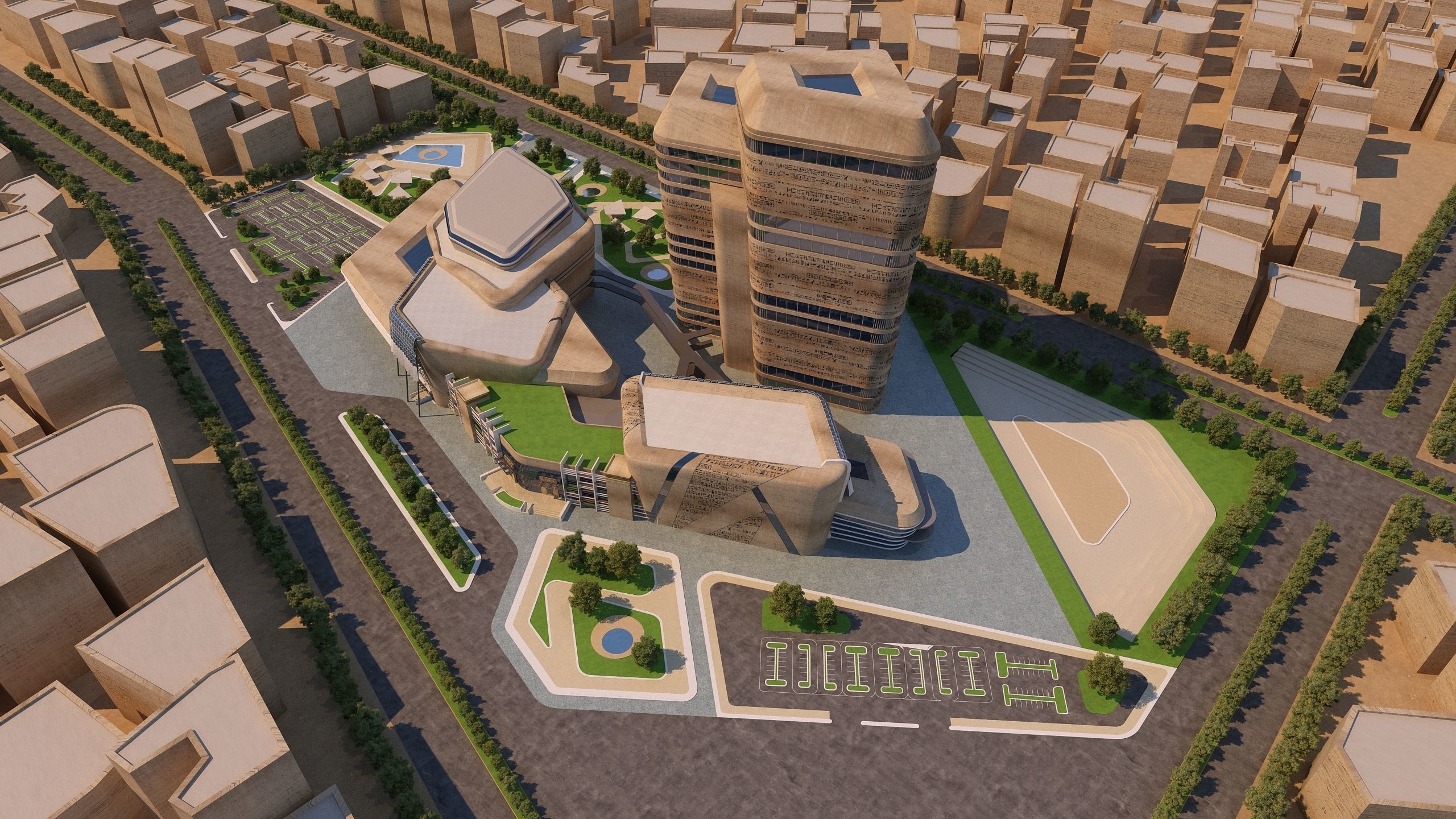 0158 - Architecture Complex Project 3D model | CGTrader