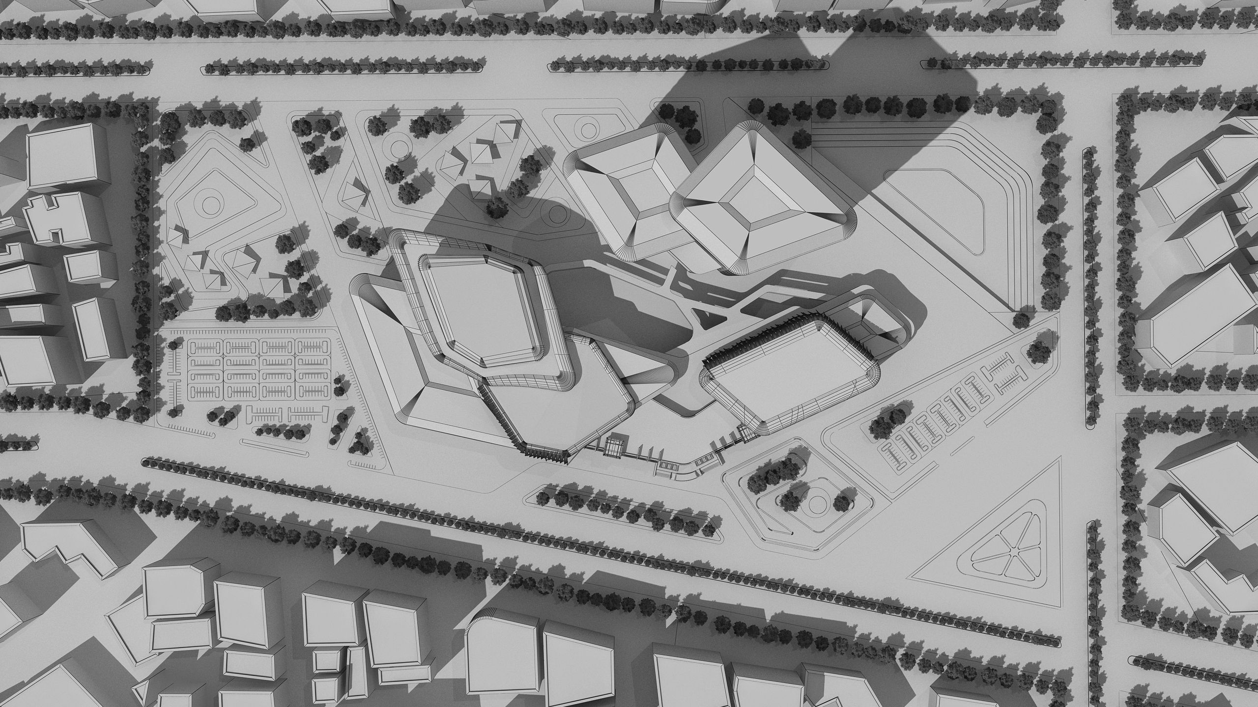 0158 - Architecture Complex Project 3D model | CGTrader