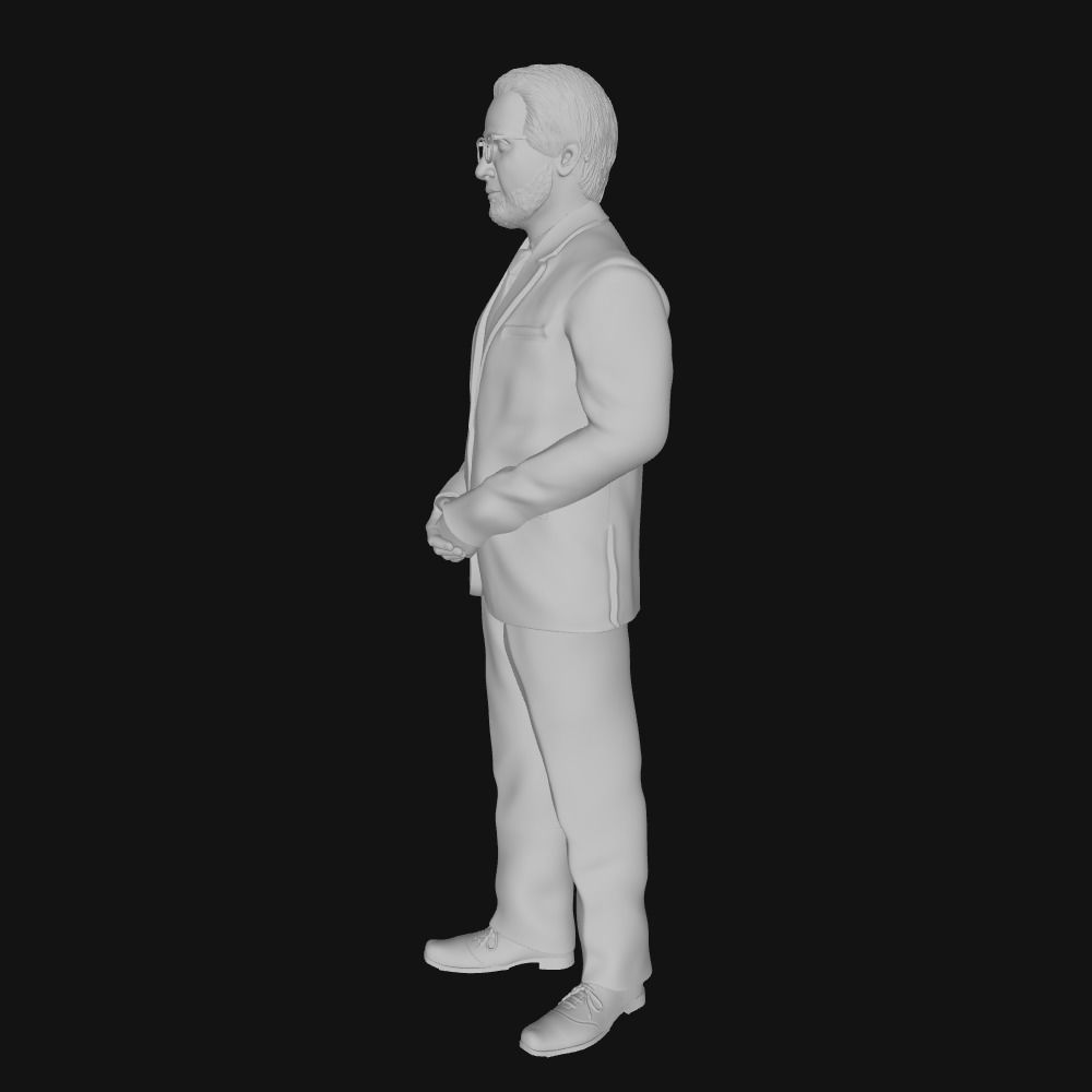 MAN IN SUIT- OFFICER- BUSINESS MAN- BUREAUCRAT- CEO- CFO- CTO 3D model ...
