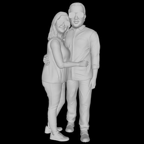 MATURE COUPLE 2 - INDIAN - PAKISTANI - PEOPLE 3D model 3D printable ...