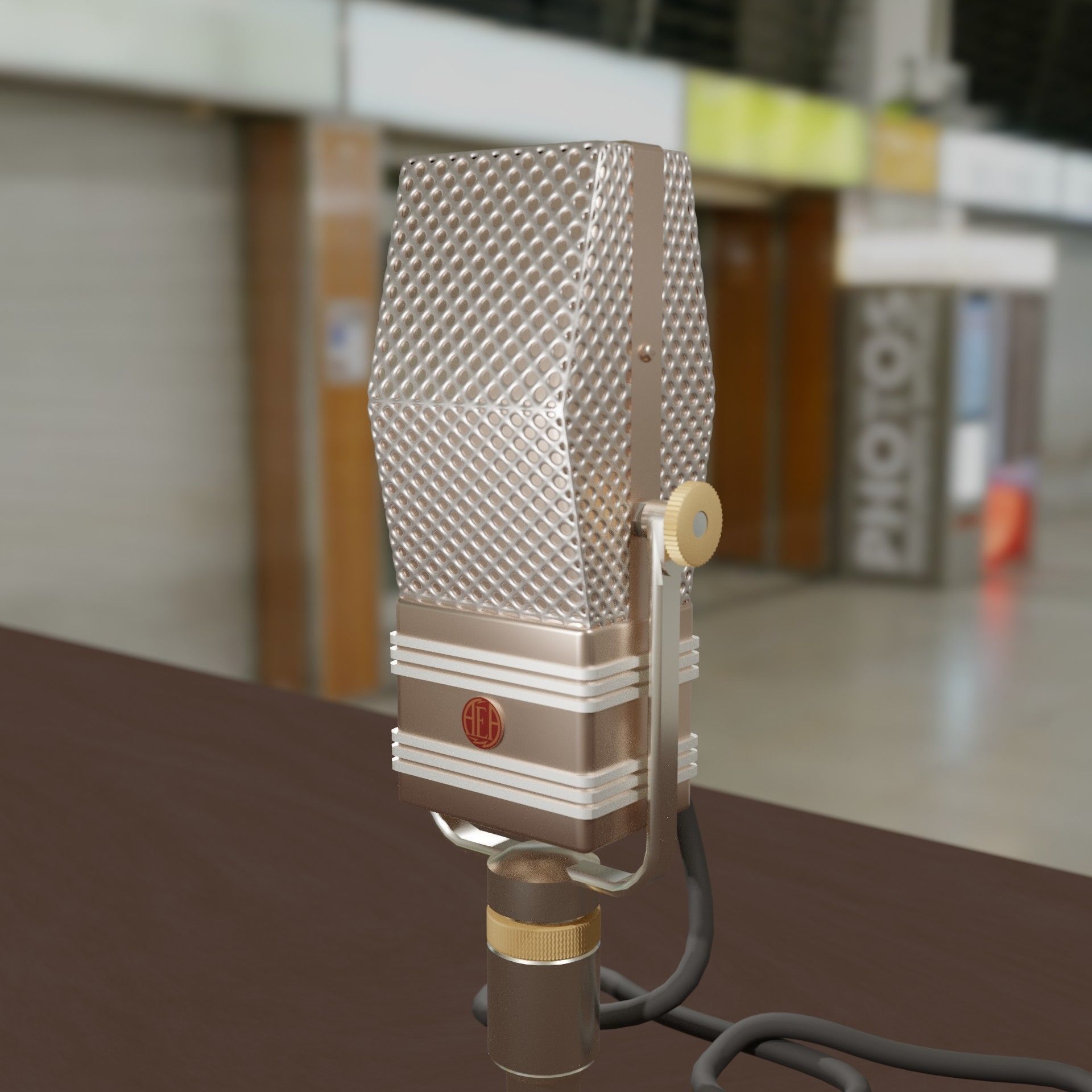 3D model Retro AEA A440 Phantom Microphone VR / AR / low-poly | CGTrader
