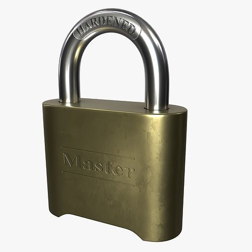 Padlock 3D model | CGTrader