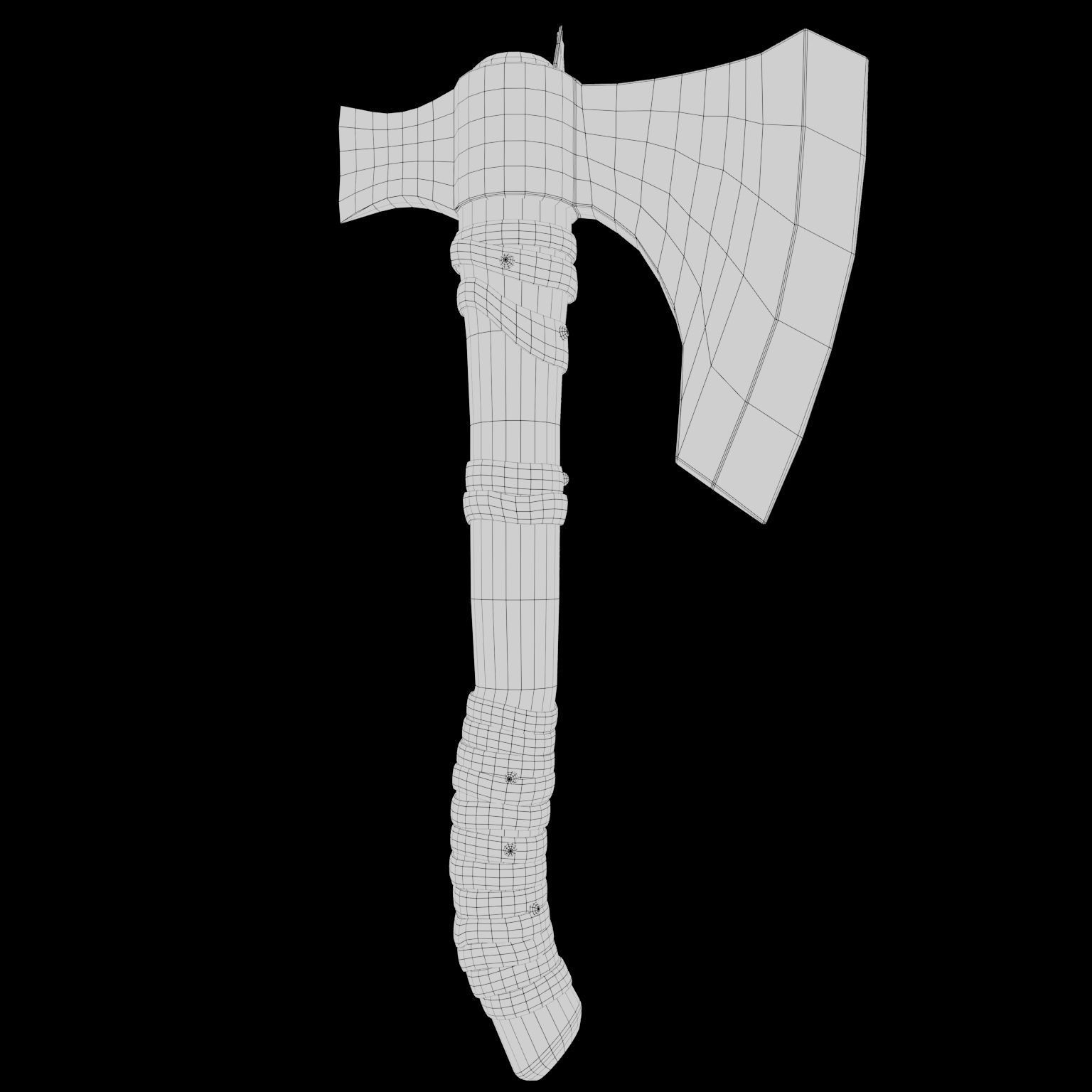 3D model Battel Axe VR / AR / low-poly | CGTrader