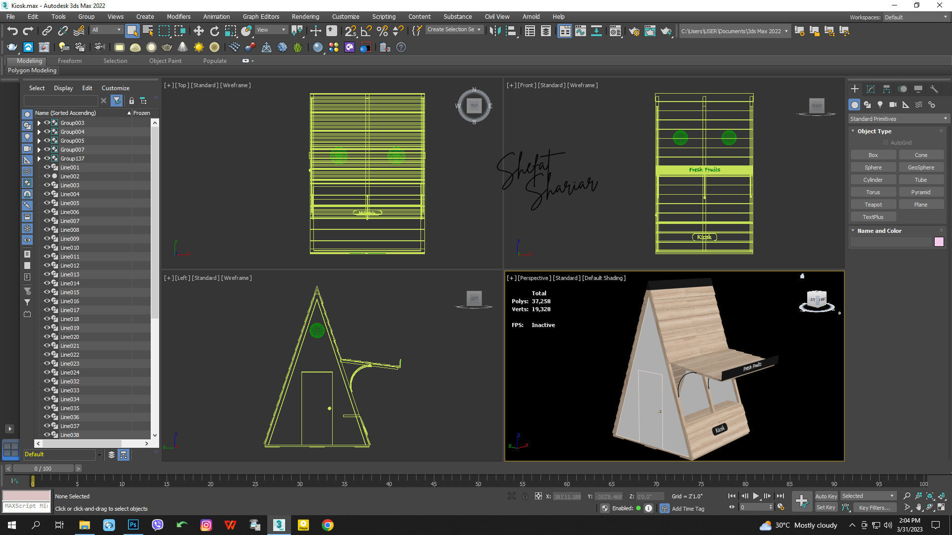 Stall or Kiosk or Booth Stand 3D model | CGTrader
