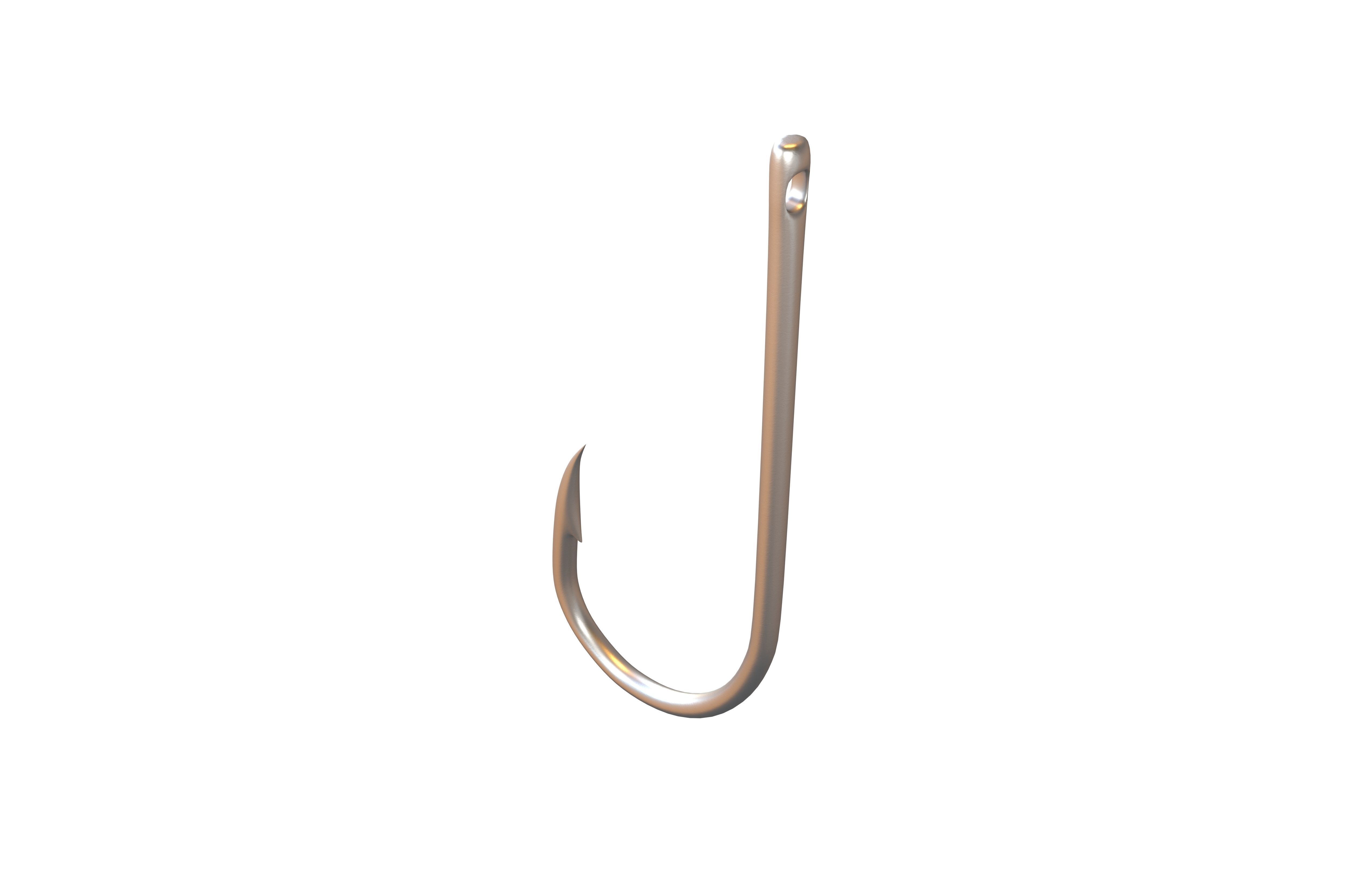3D model Fishing Hook v1 001 VR / AR / low-poly | CGTrader