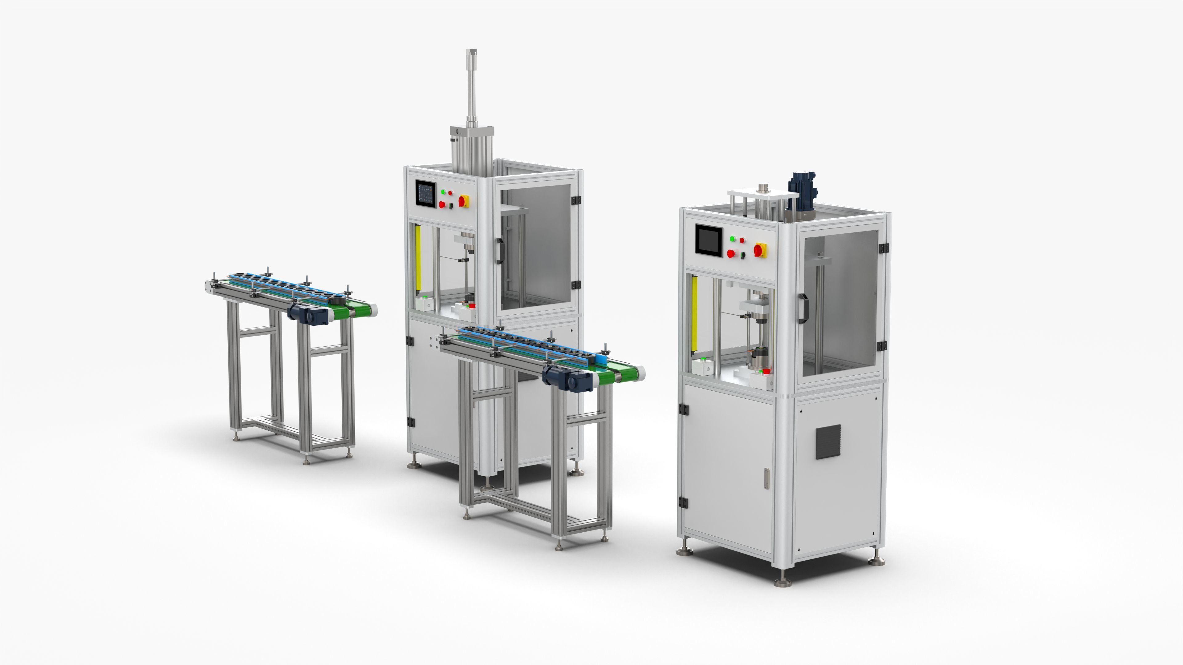 Automatic Plastic Packaging Motor Press Fitting Line 3D model | CGTrader