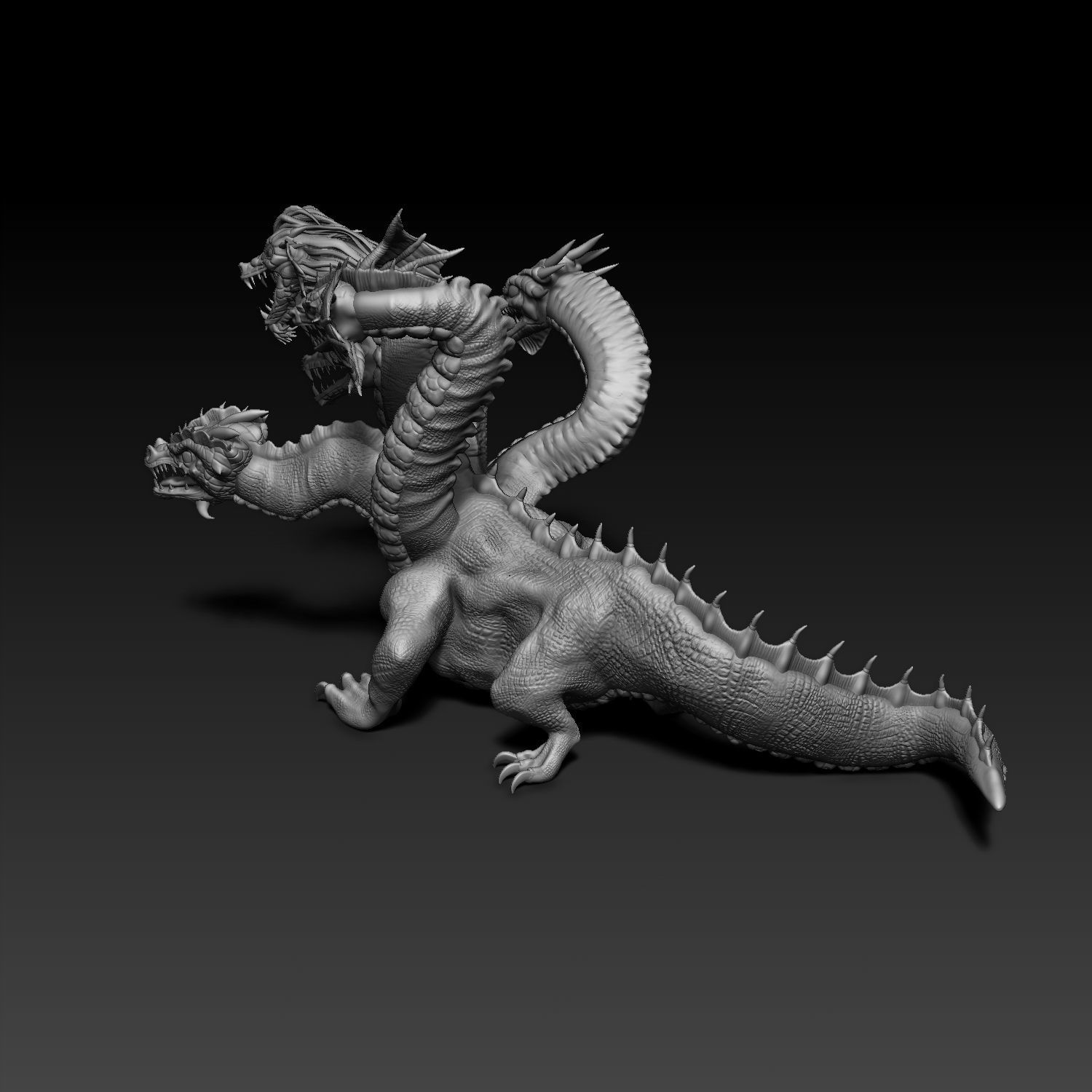 Heroes 3 Chaos Hydra model for 3D printing 3D model 3D printable | CGTrader