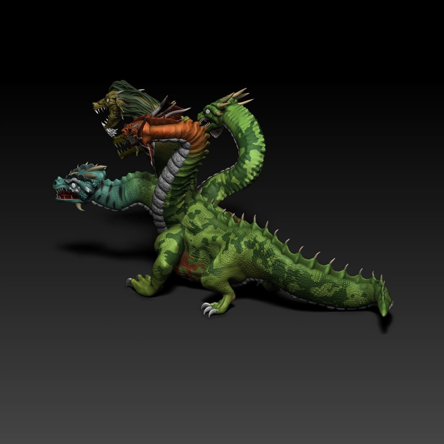 Heroes 3 Chaos Hydra model for 3D printing 3D model 3D printable | CGTrader