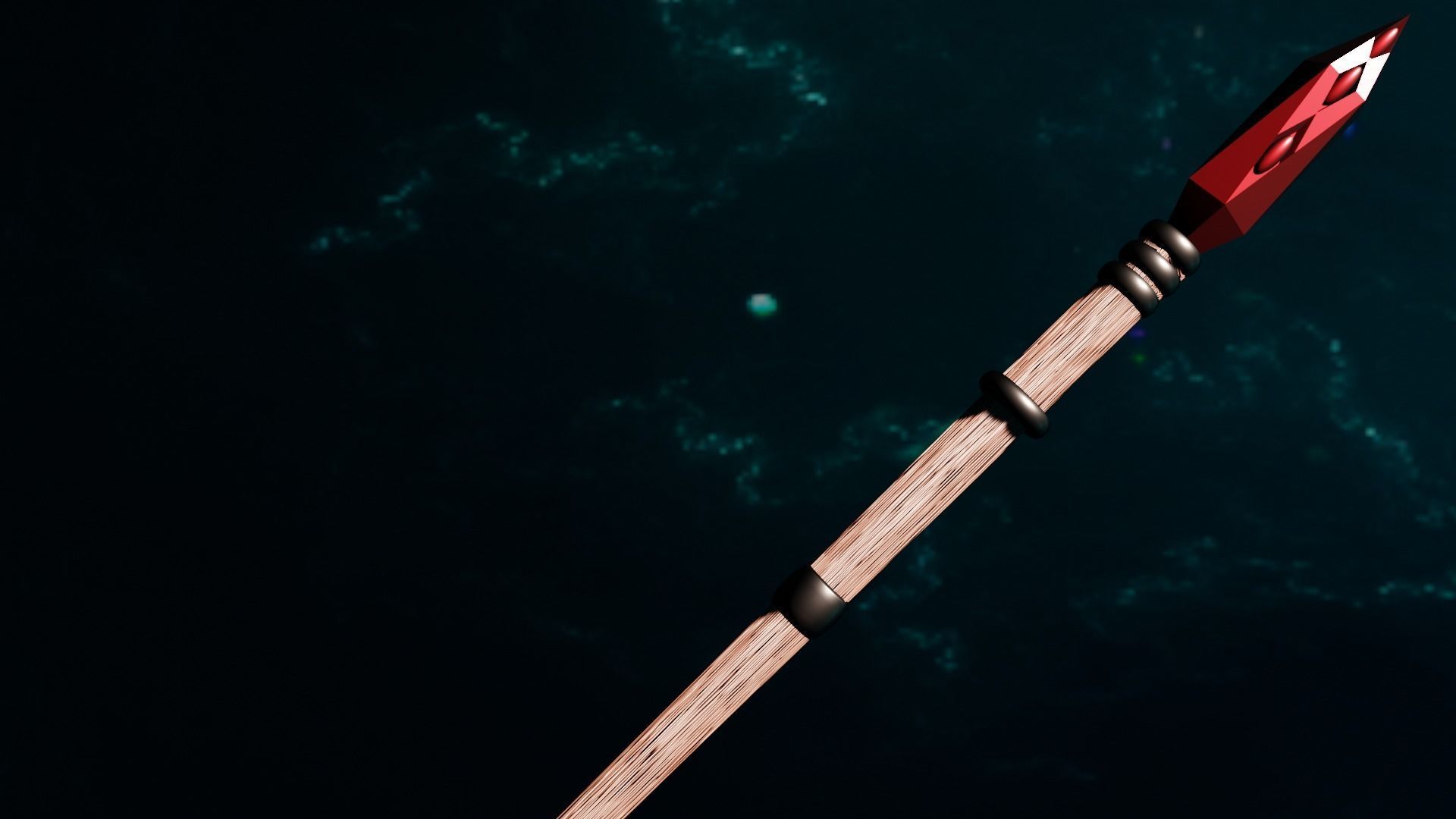 Low poly staff free 3D model | CGTrader