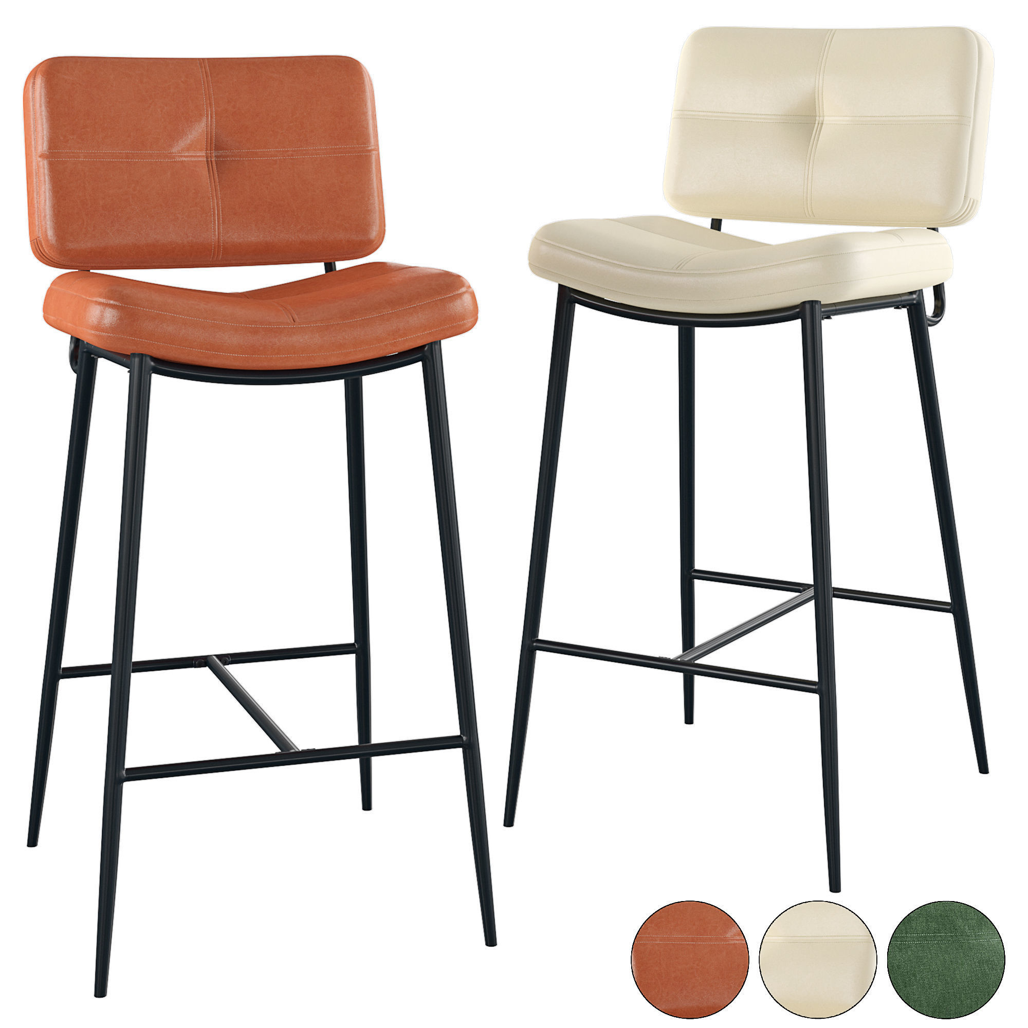 Bar Stool Armless 3D model | CGTrader