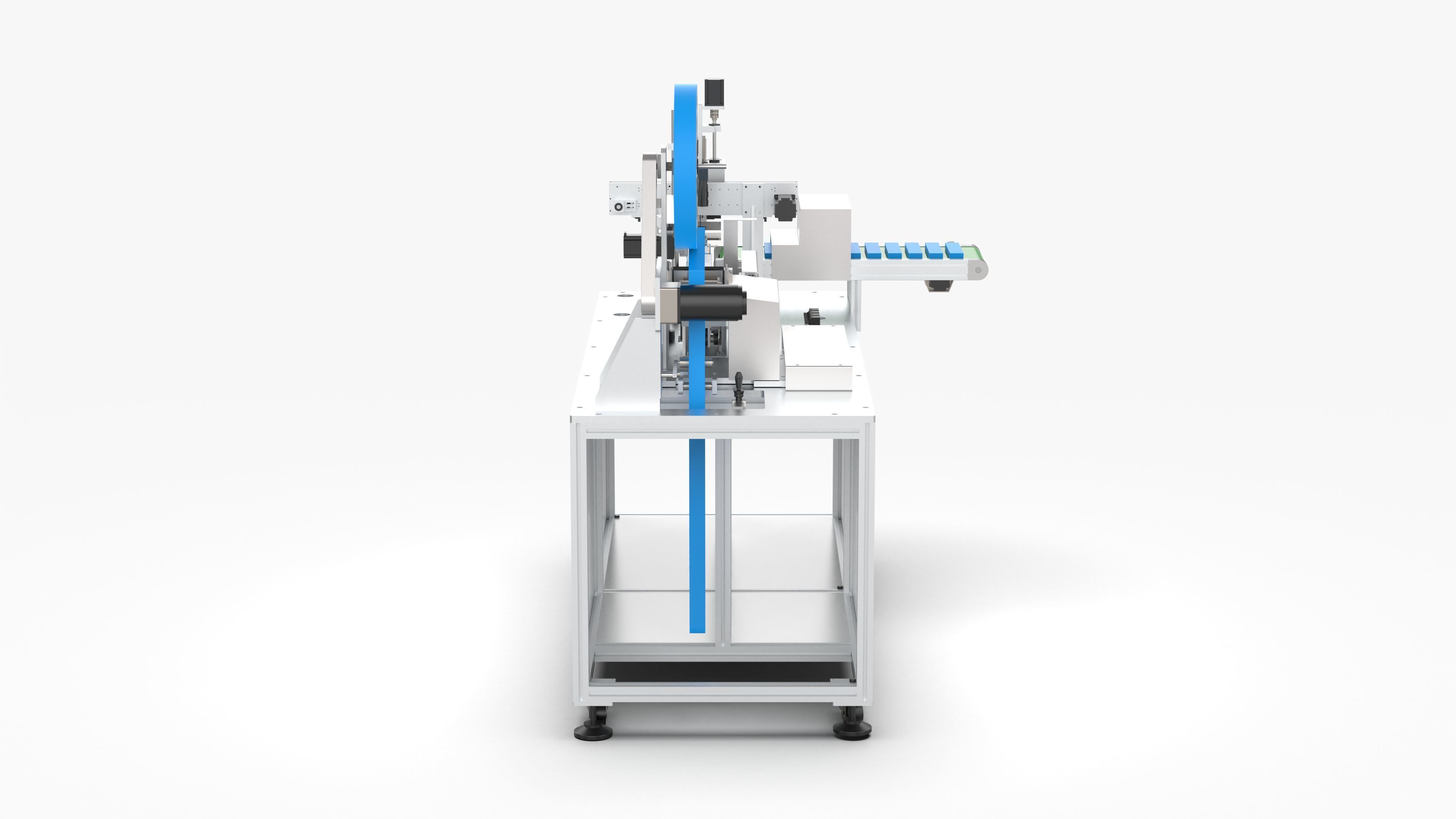 Automatic Wire Fixed Length Cutting Inspection Machine 3D model | CGTrader