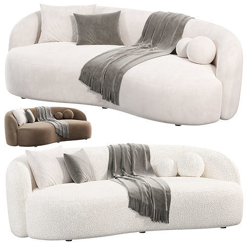Ivern Curved Sofa by atmacha 3D model | CGTrader