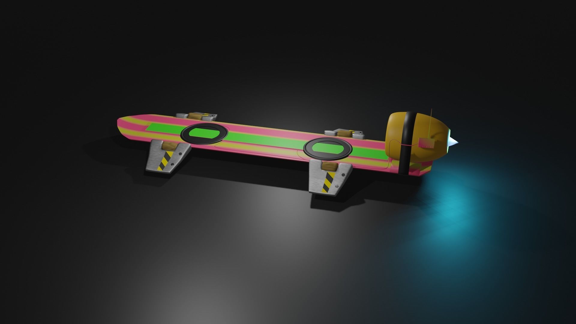 3D model hoverboard hovering model VR / AR / low-poly | CGTrader