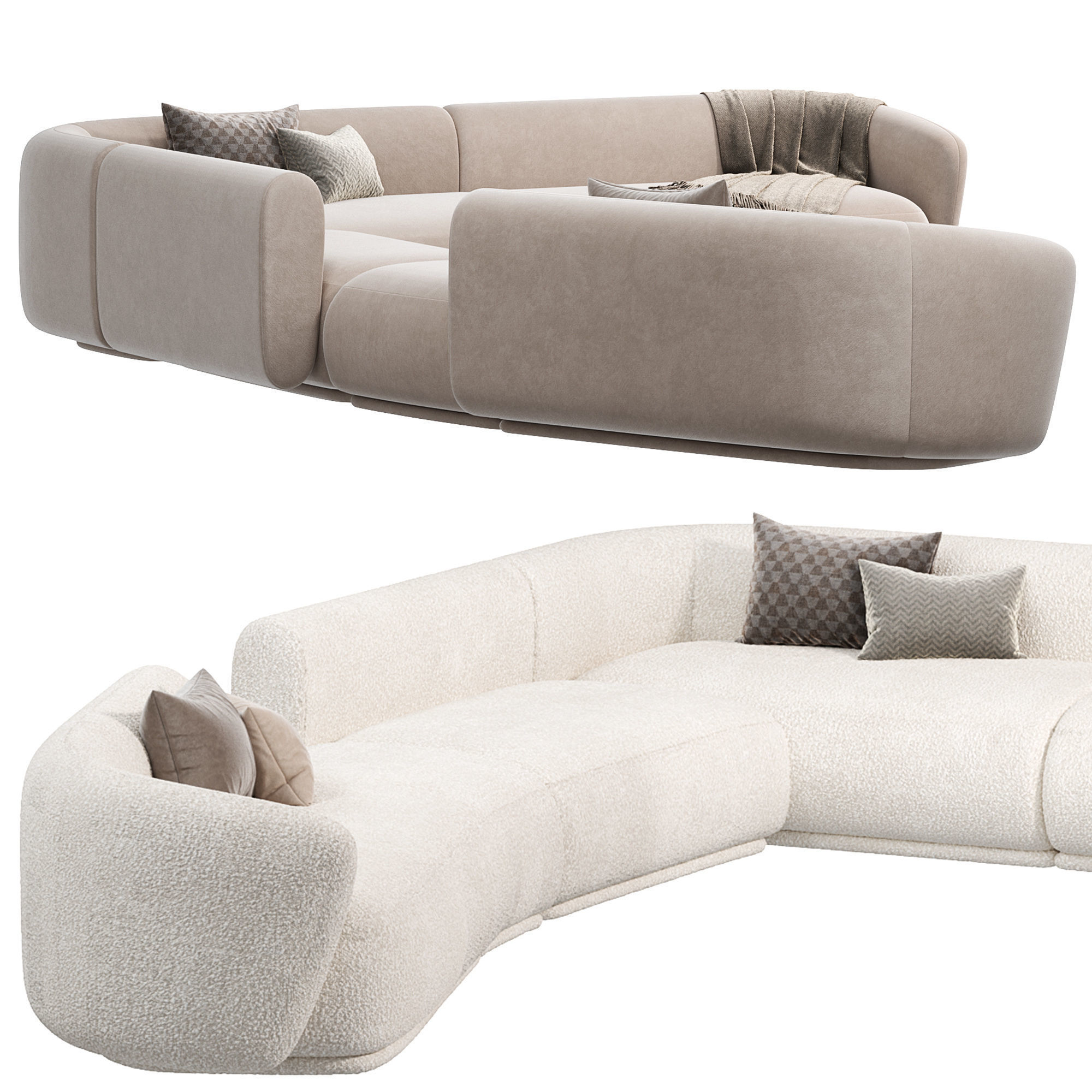Rene Sofa by Meridiani 3D model | CGTrader