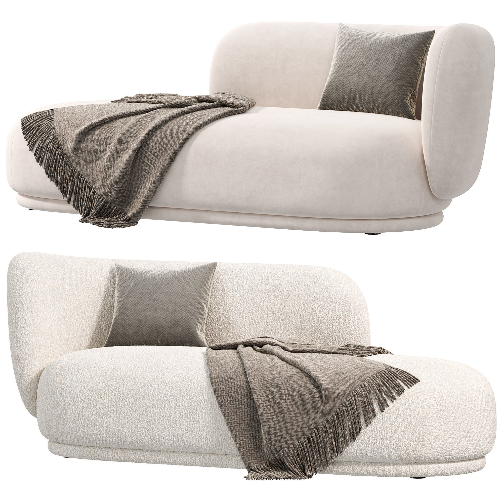 Rico L Boucle Sofa by Fermliving 3D model | CGTrader
