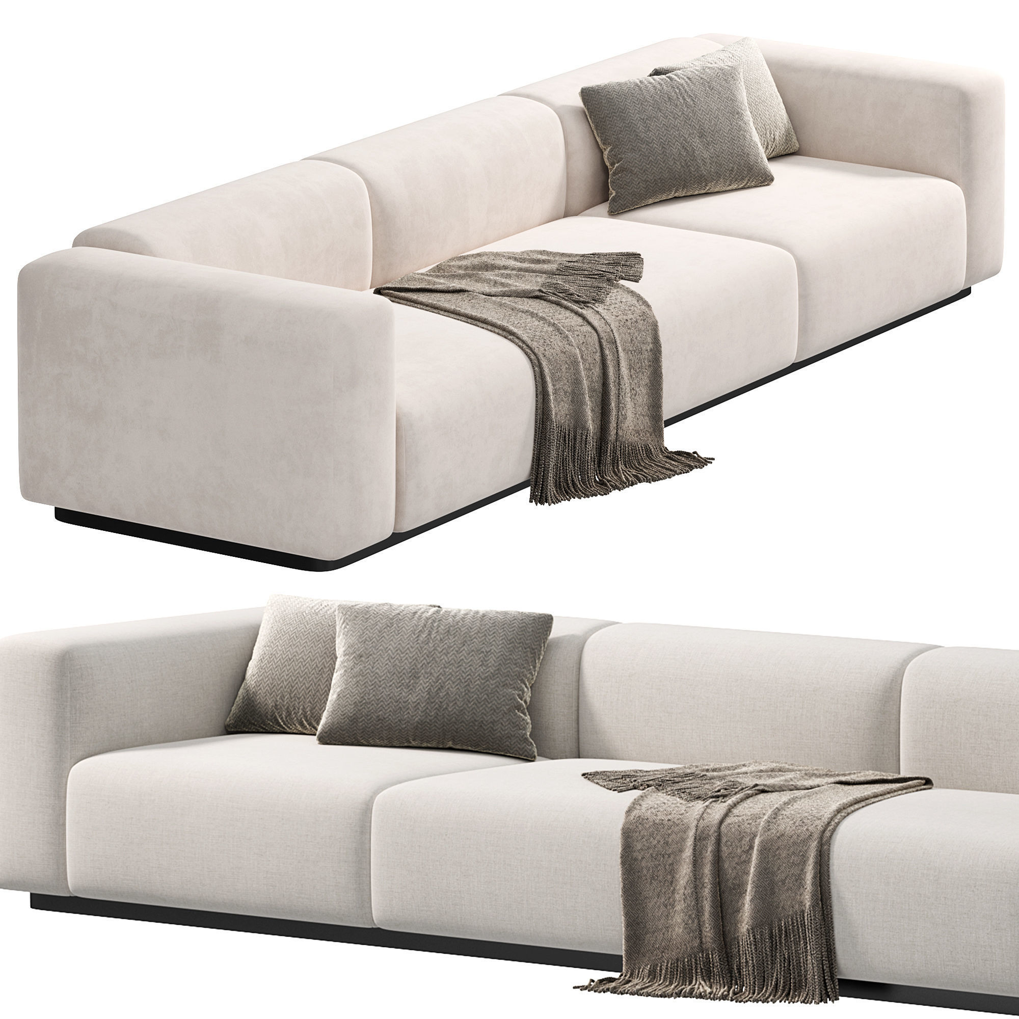 Soft Modular Sofa by Vitra 3D model | CGTrader