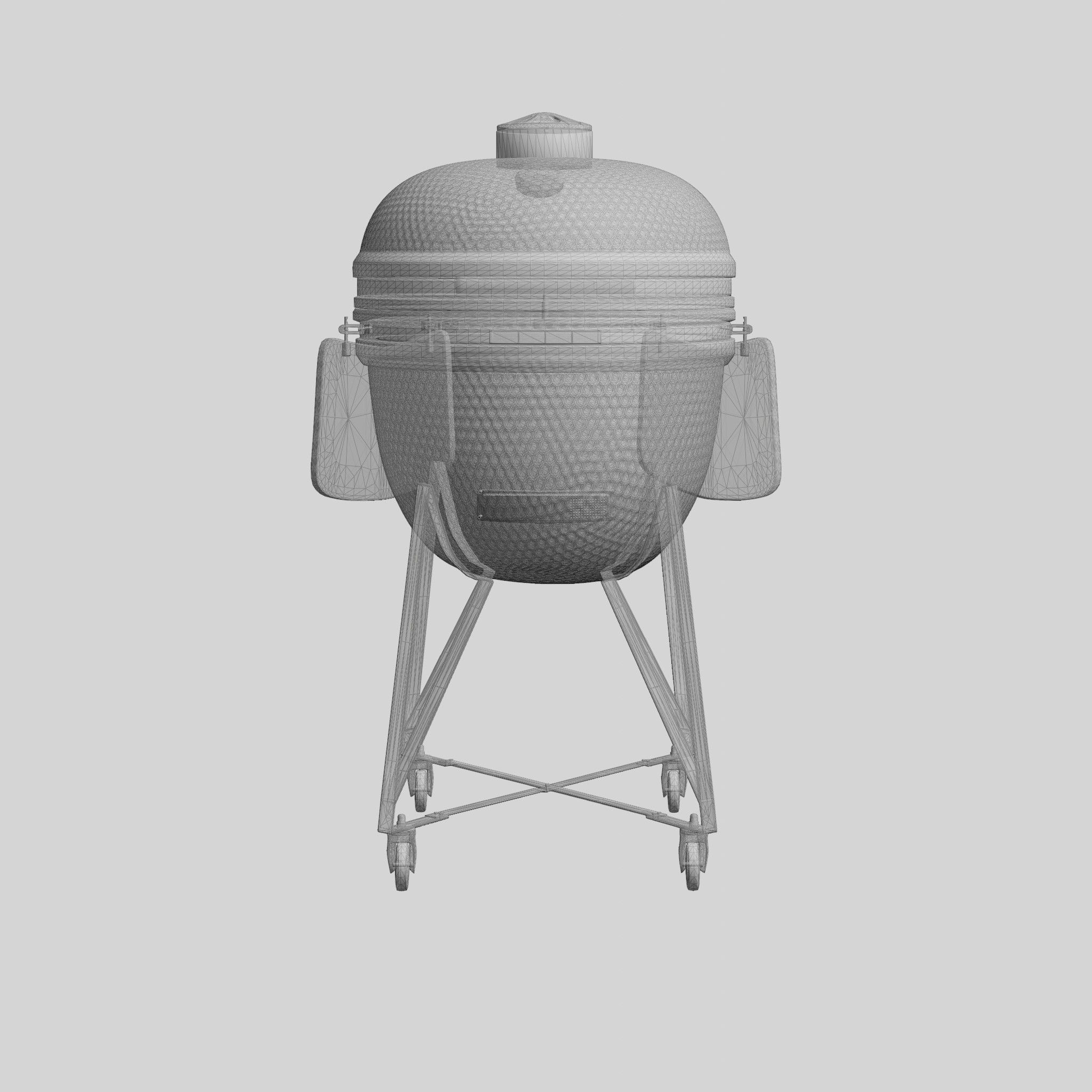 3D model Grill Maxi 25 Black with accessories VR / AR / low-poly | CGTrader