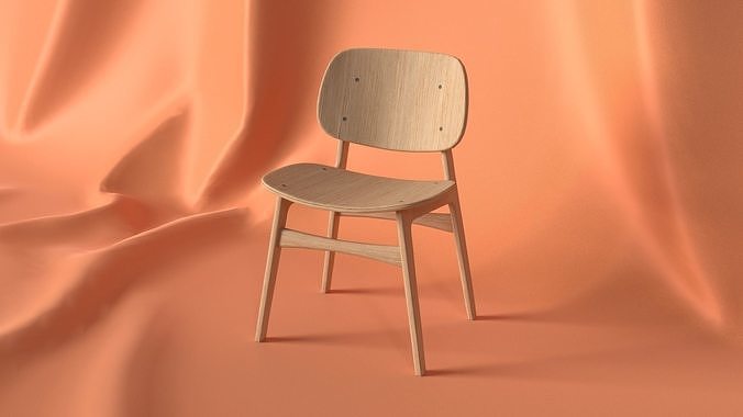 Realistic Chair 3D Model with 4K Texture and UV Unwrapping 3D model ...