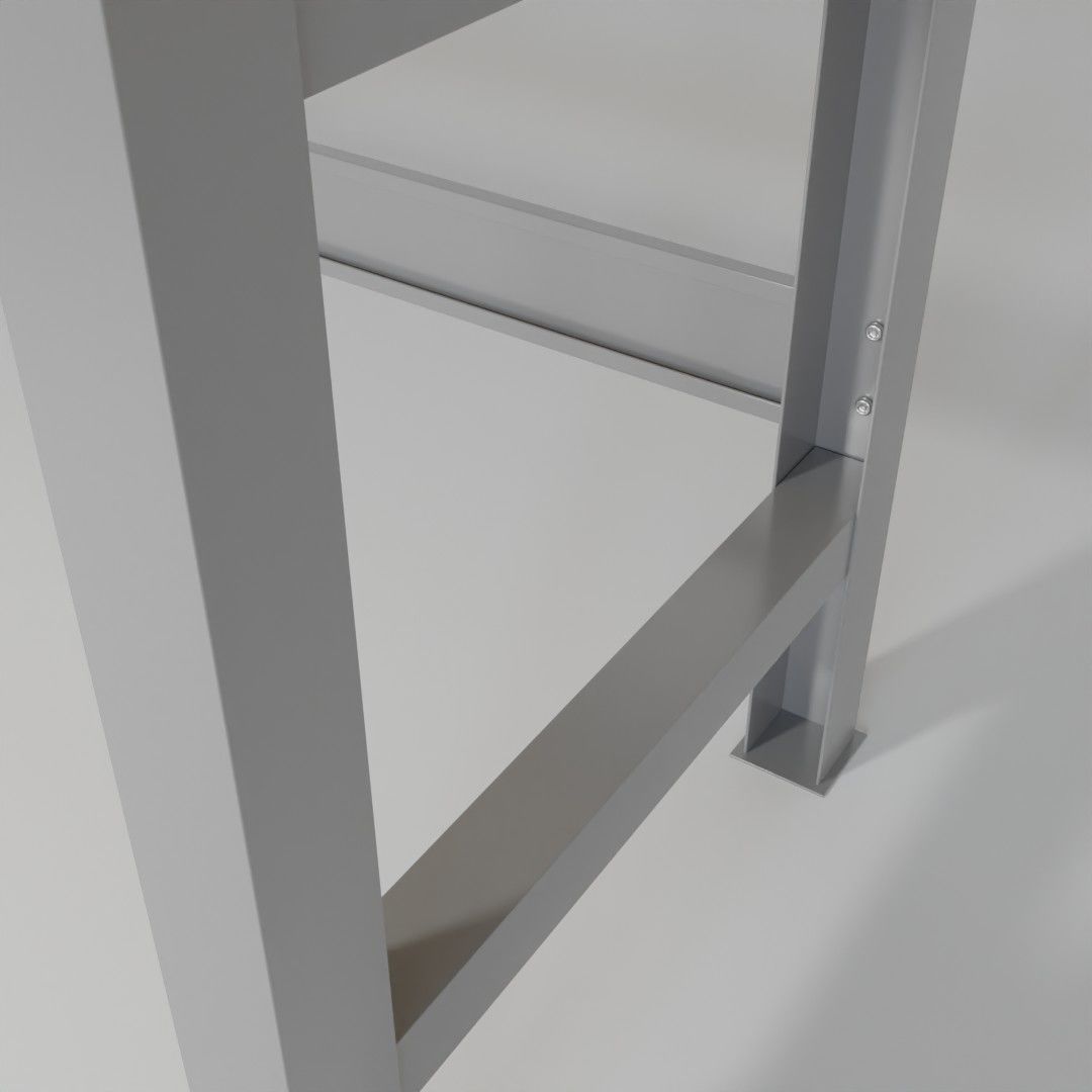 Metal work bench 3D model | CGTrader