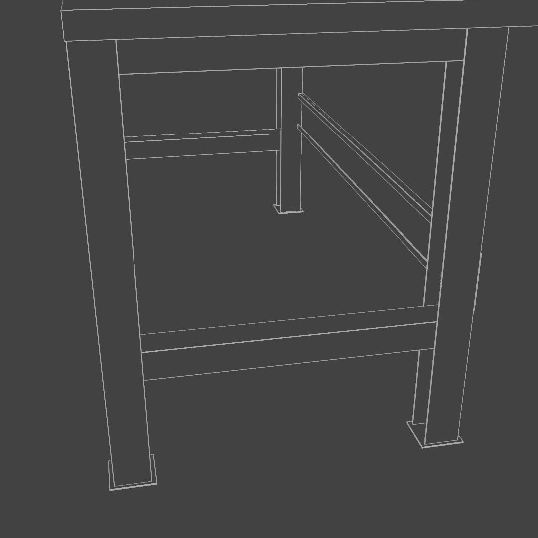 Metal work bench 3D model | CGTrader