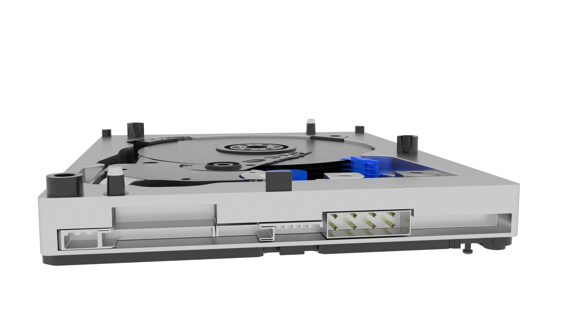 Opened Hard Disk Drive 3D model | CGTrader