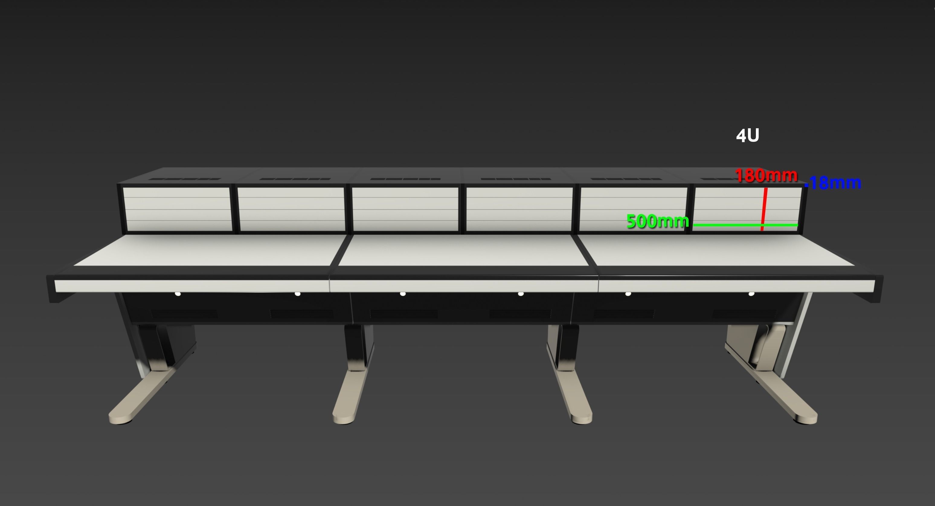 3D model Control Room Table- Real Life Scale VR / AR / low-poly | CGTrader